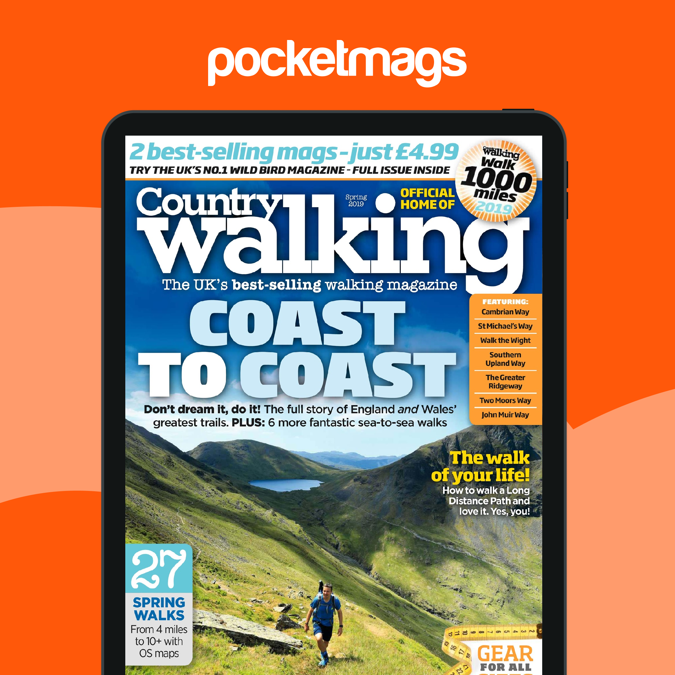 Country Walking Magazine - Spring Issue 2019 Back Issue