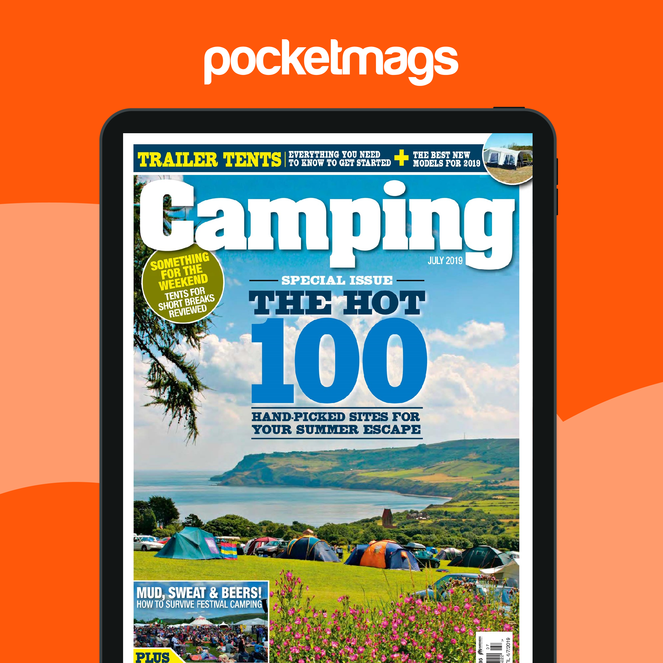 Camping Magazine - UK's top 100 campsites - July 2019 Edición anterior