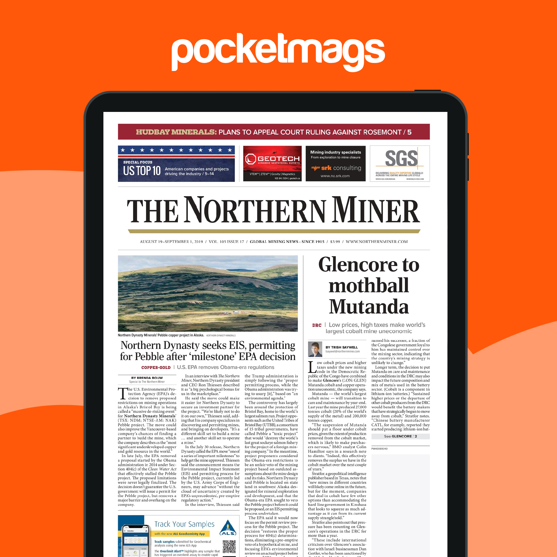 The Northern Miner Magazine - Vol. 105 No. 17 Edición anterior