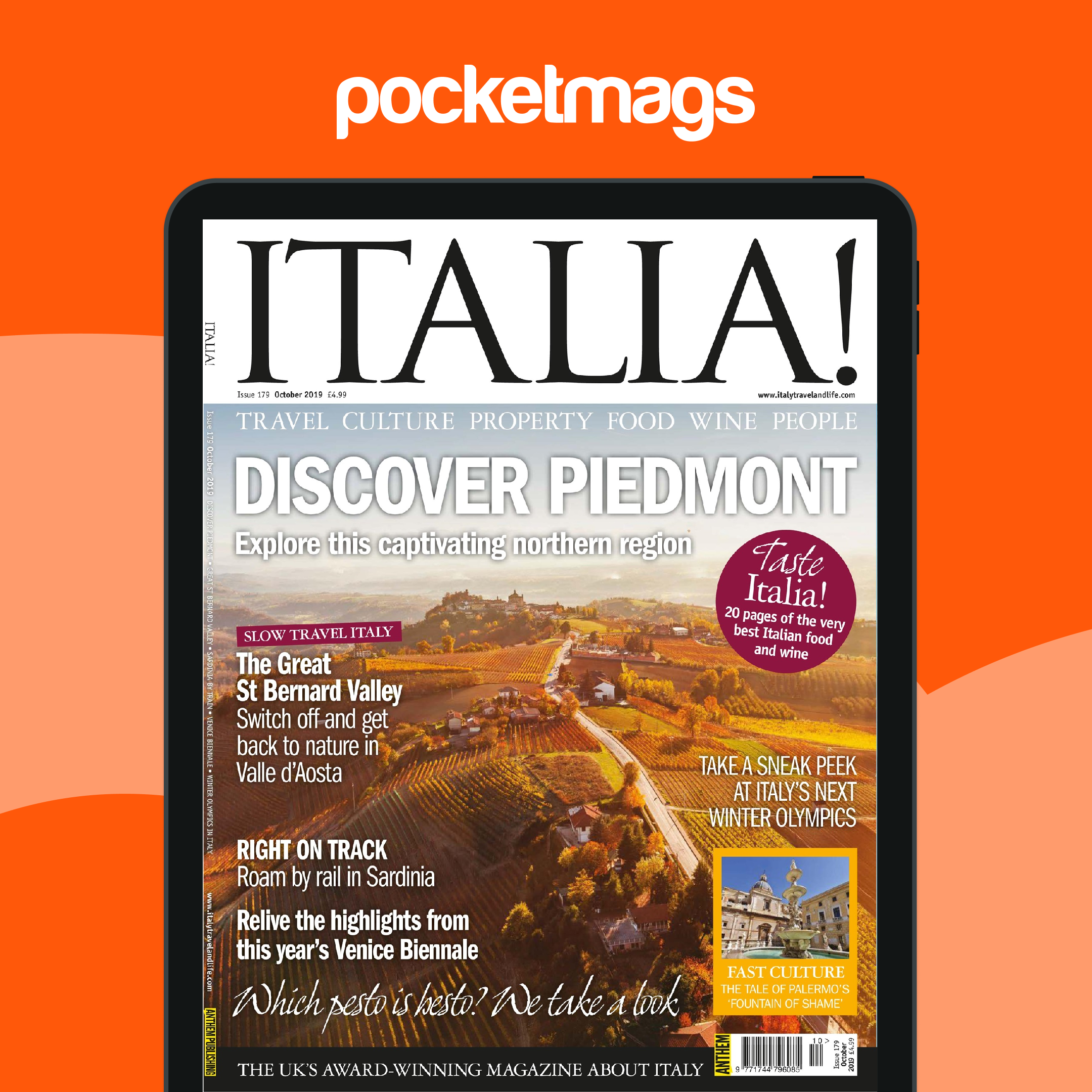 Italia! Magazine - Oct 2019 Edición anterior