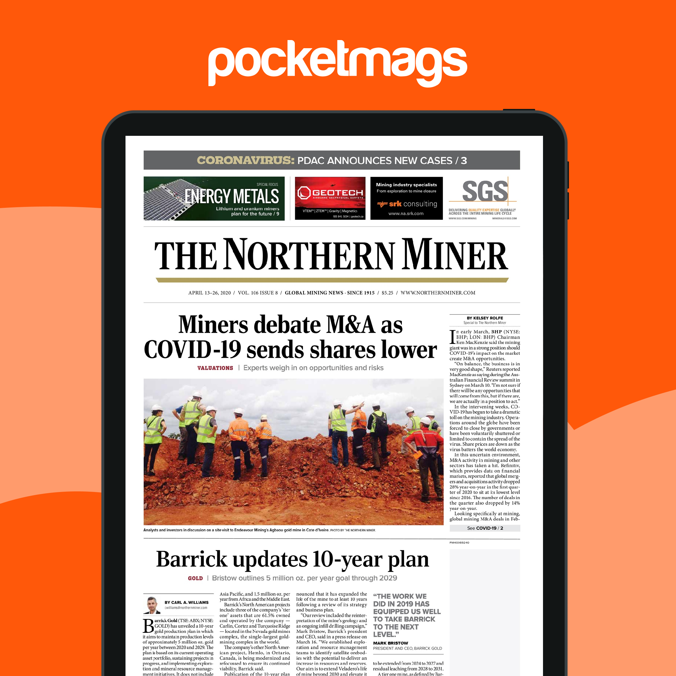 The Northern Miner Magazine - Vol. 106 No.8 Back Issue