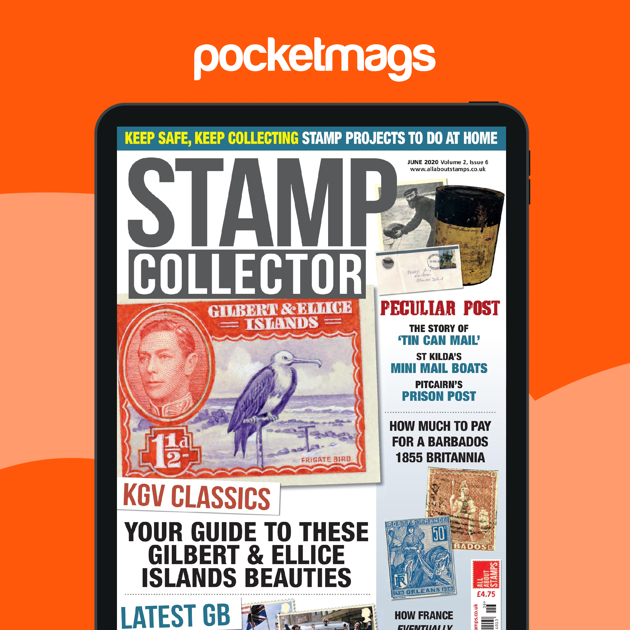 Stamp Collector Magazine - Stamp projects to do at home… Edição anterior