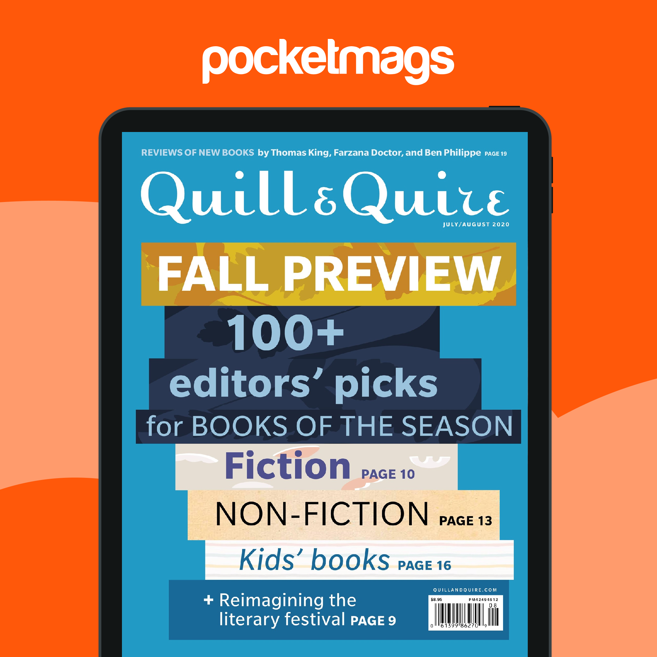 Quill & Quire Magazine - Jul/ Aug 2020 Back Issue