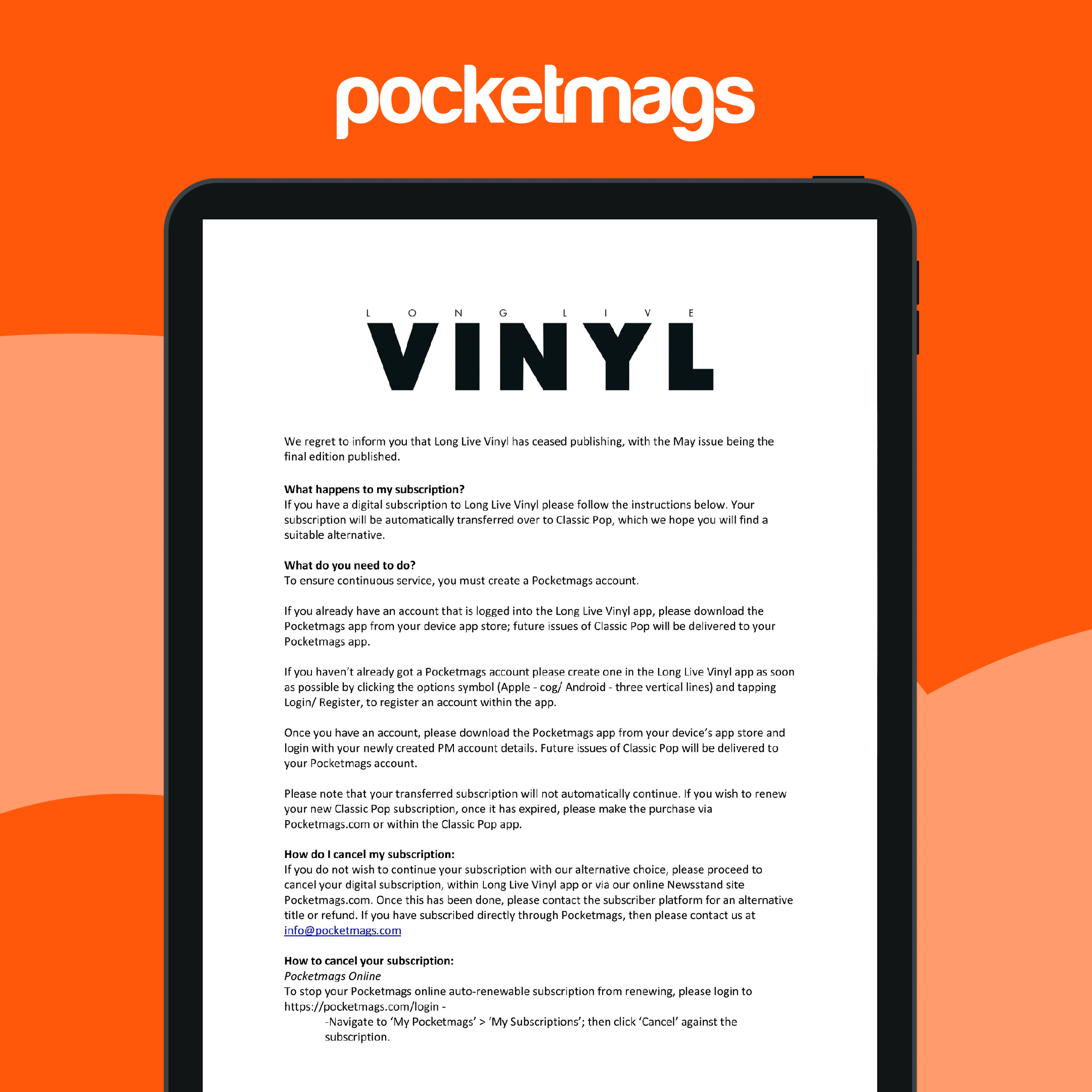 Long Live Vinyl Magazine - Important Information Special Issue