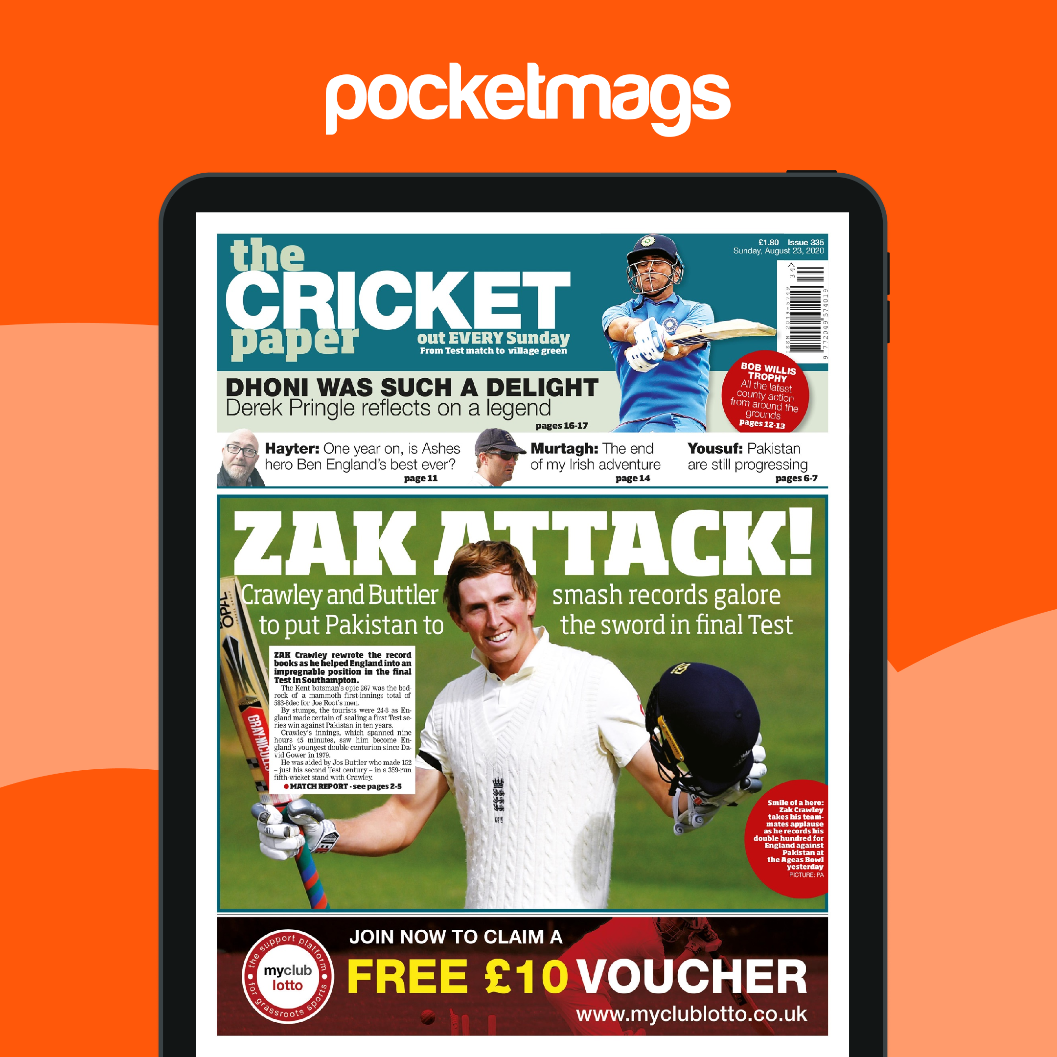 The Cricket Paper Magazine - 23rd August 2020 Back Issue