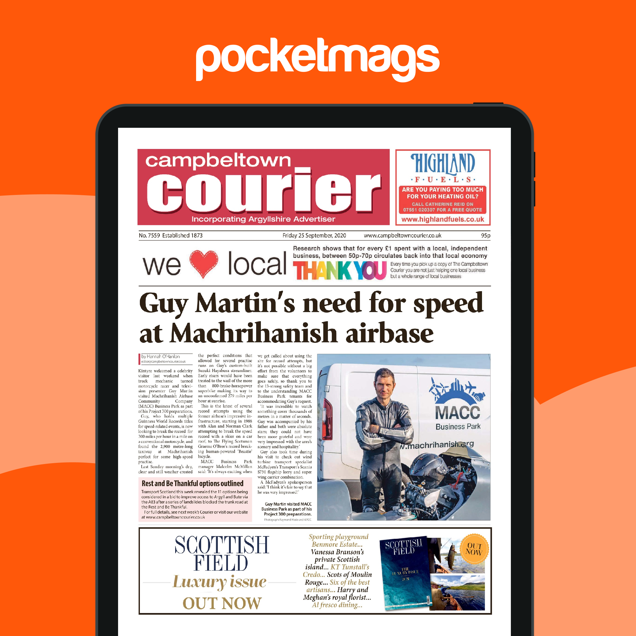 Campbeltown Courier Magazine - 25 September 2020 Edición anterior