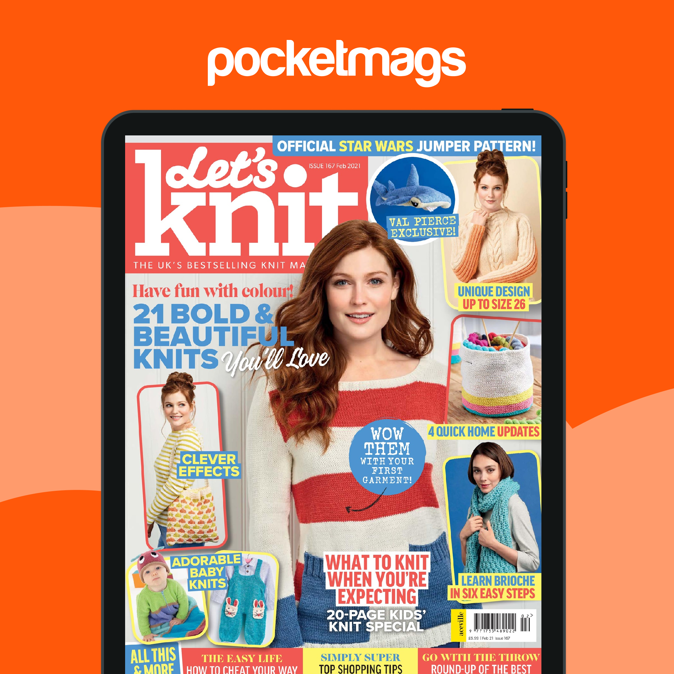 Let's Knit Magazine - Feb-21 Back Issue