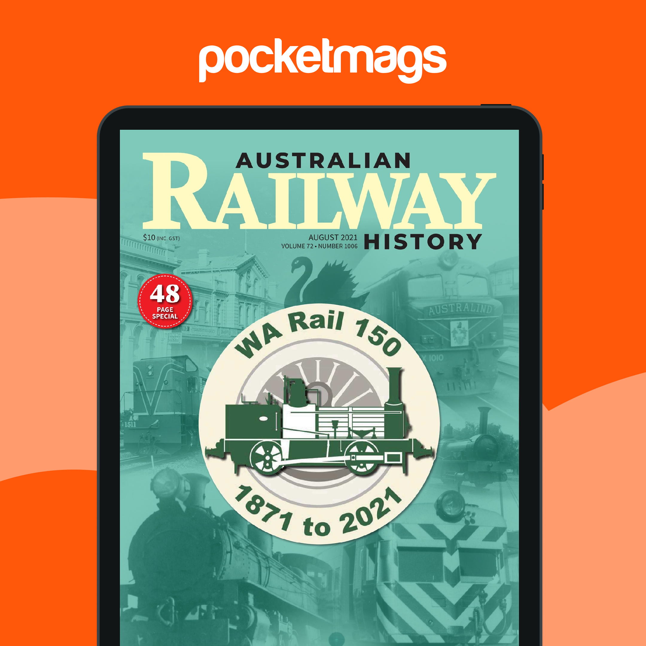Australian Railway History Magazine - August 2021 Back Issue