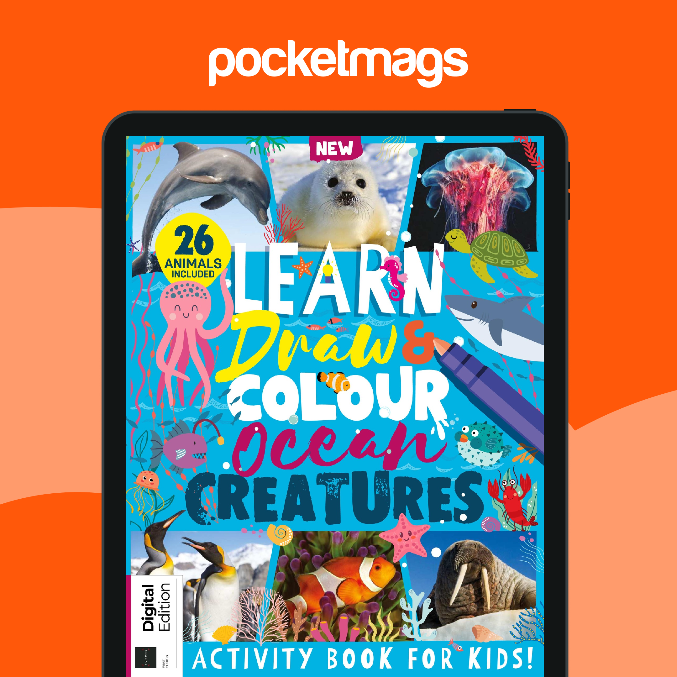 Creative Bookazine - Learn, Draw & Colour: Ocean Creatures First ...