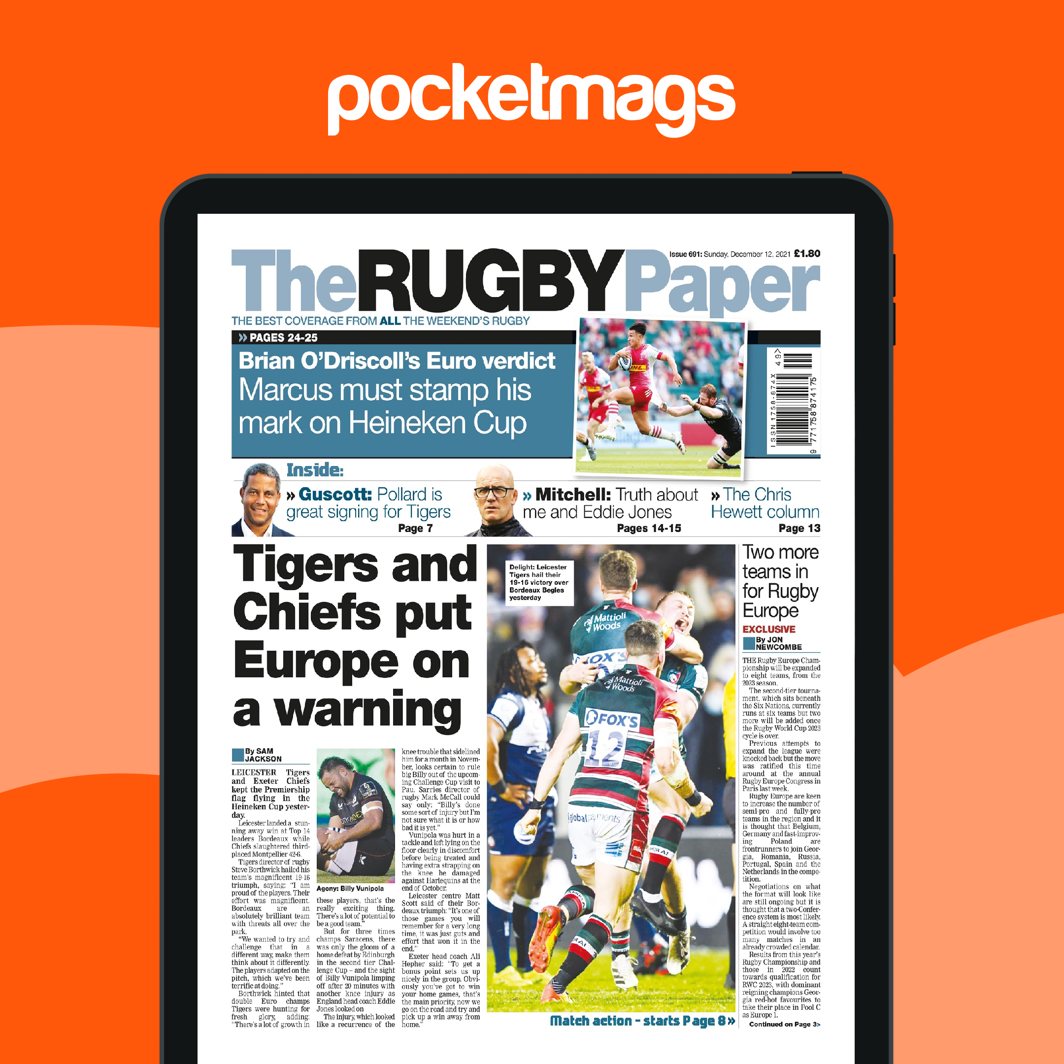 The Rugby Paper Magazine - 12 Dec 2021 Edición anterior