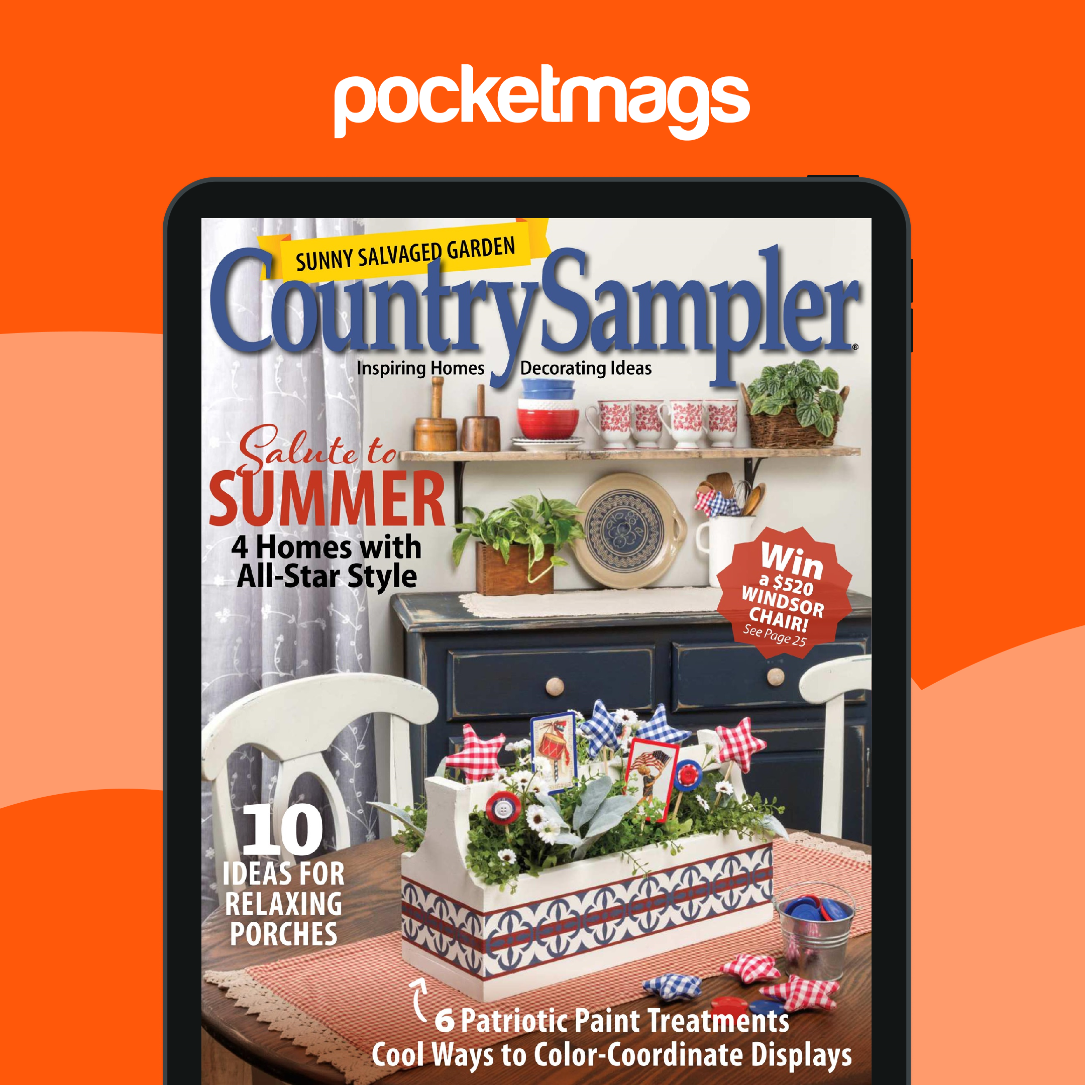 Country Sampler Home Magazine - July 2022 Back Issue