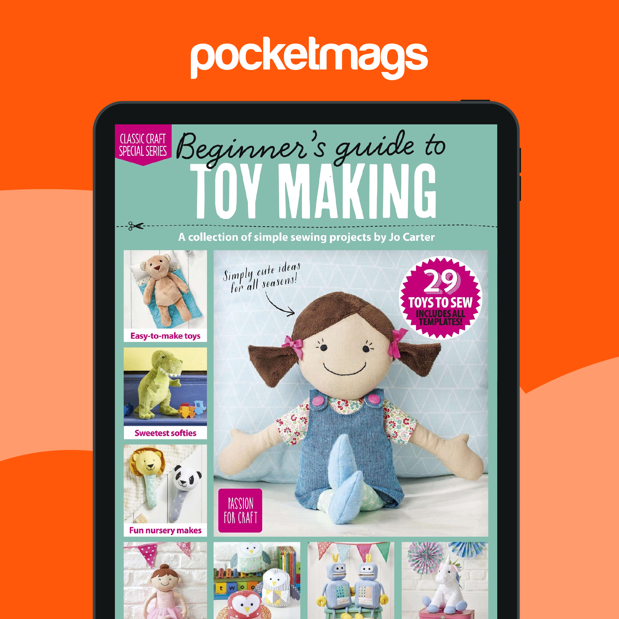 Simply Sewing Magazine - Beginners Guide To Toy Making Special Issue