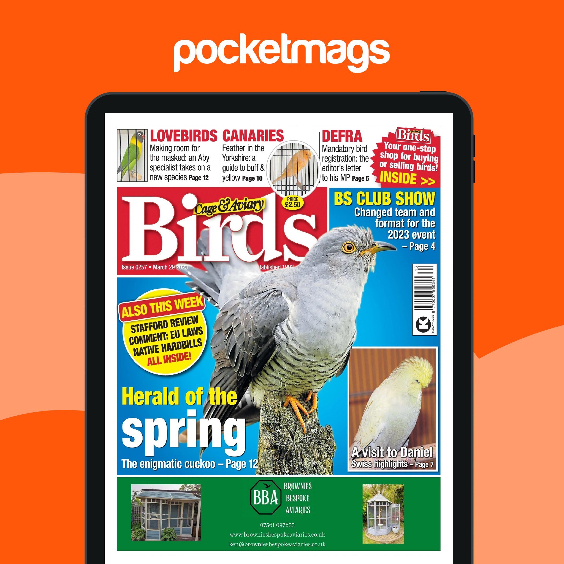 Cage & Aviary Birds Magazine - 29-Mar-23 Retour à l'édition précédente