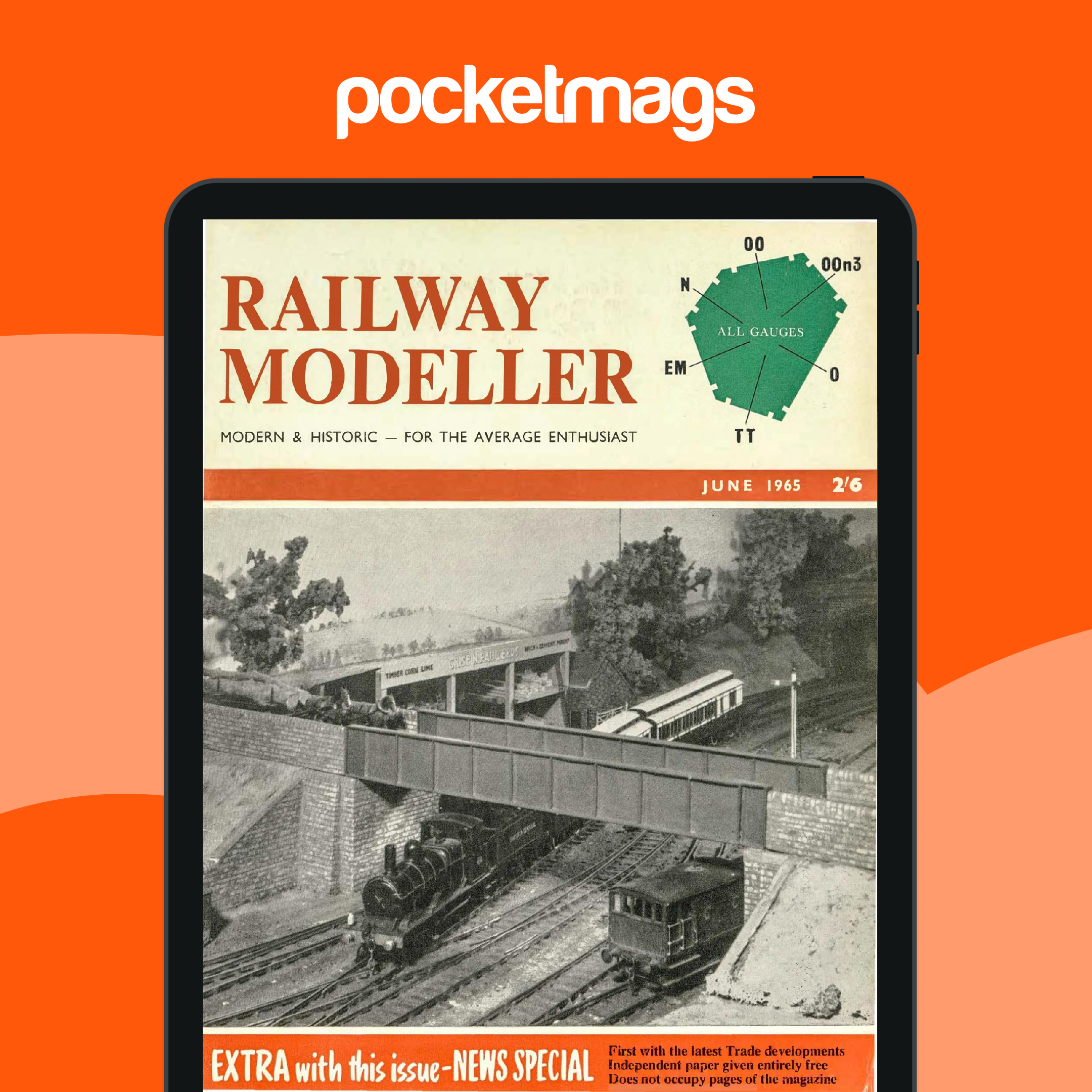 Railway Modeller Magazine - June 1965 Back Issue