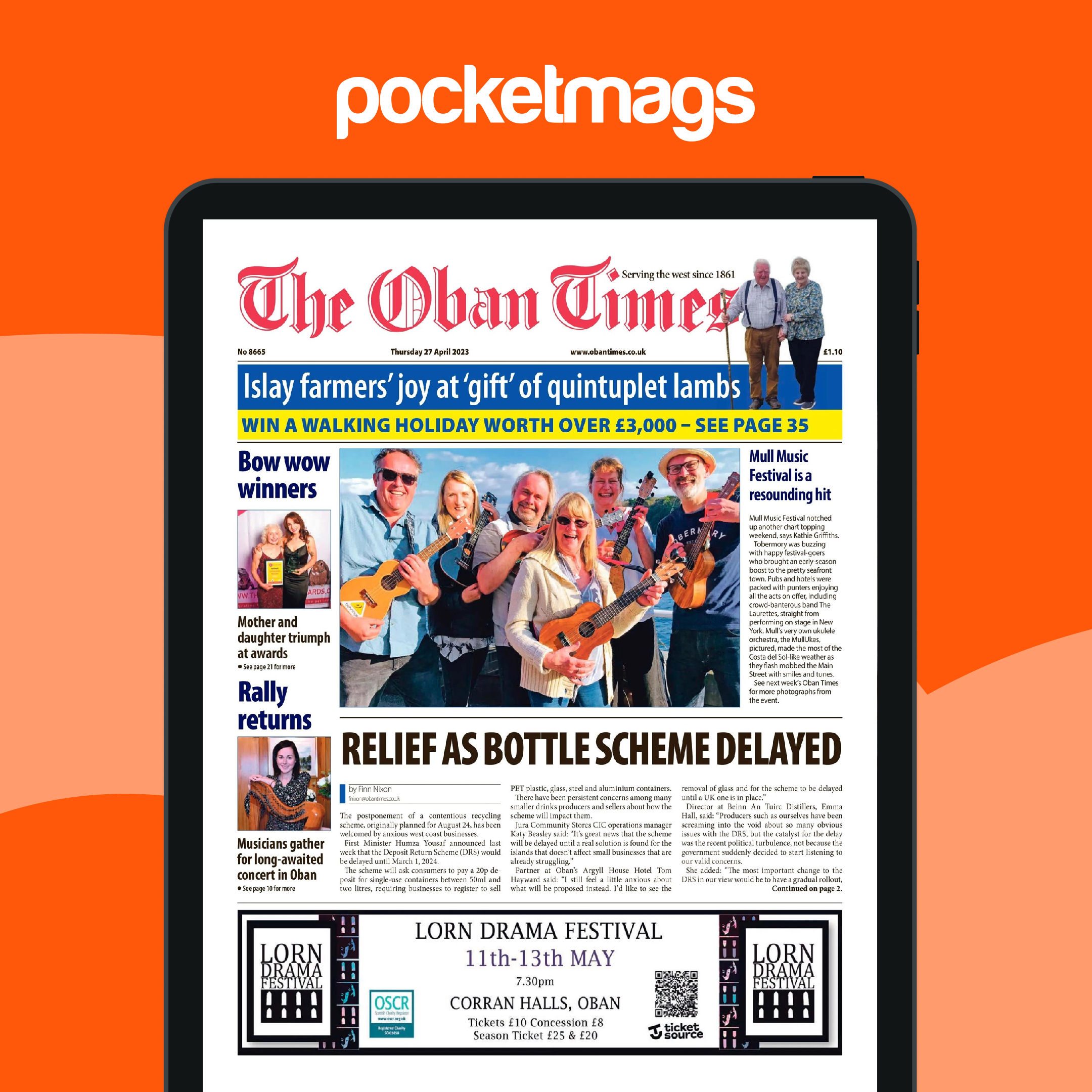 The Oban Times & Lochaber Times Magazine - 27th April, 2023 Back Issue