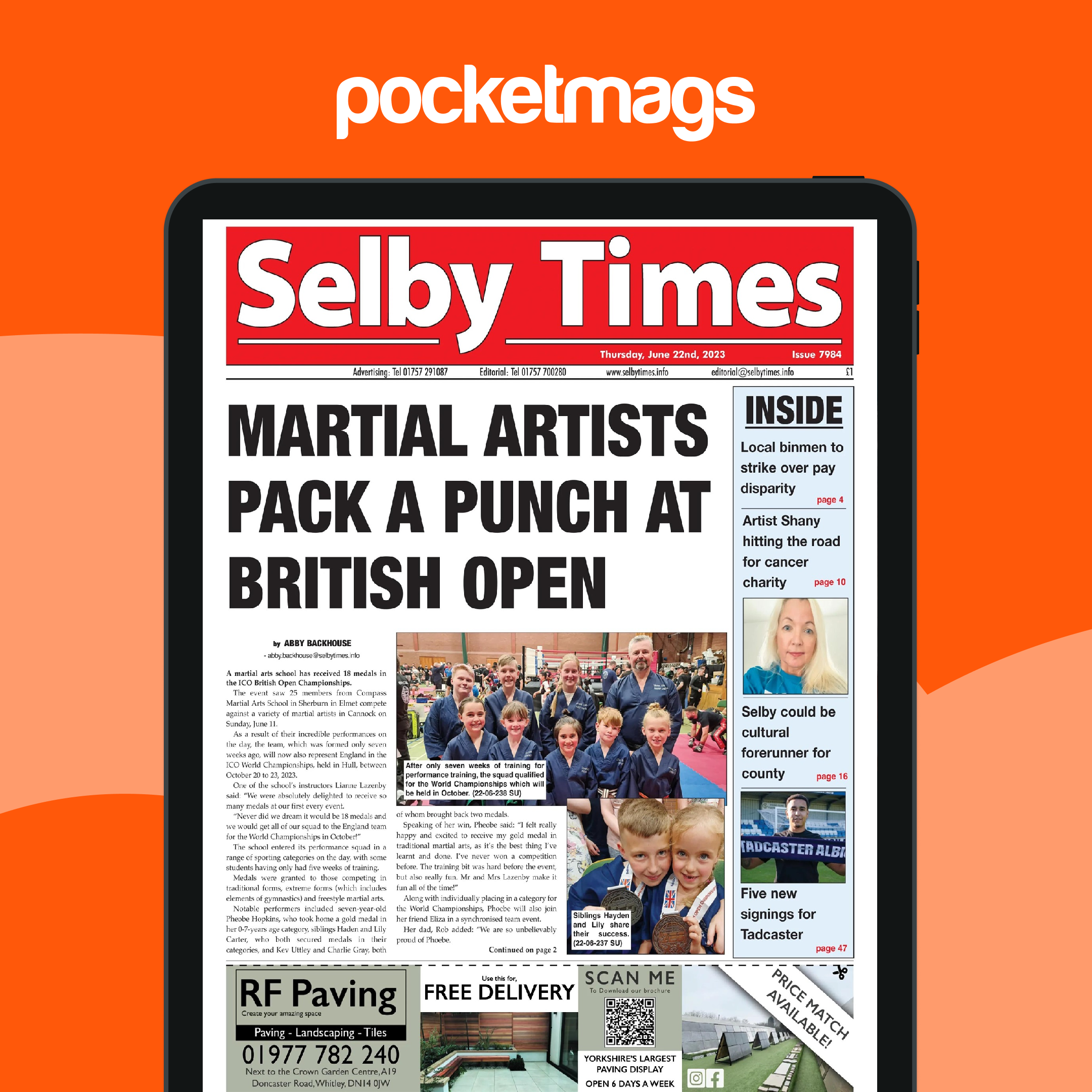 Selby Times Magazine - June 22nd 2023 Back Issue