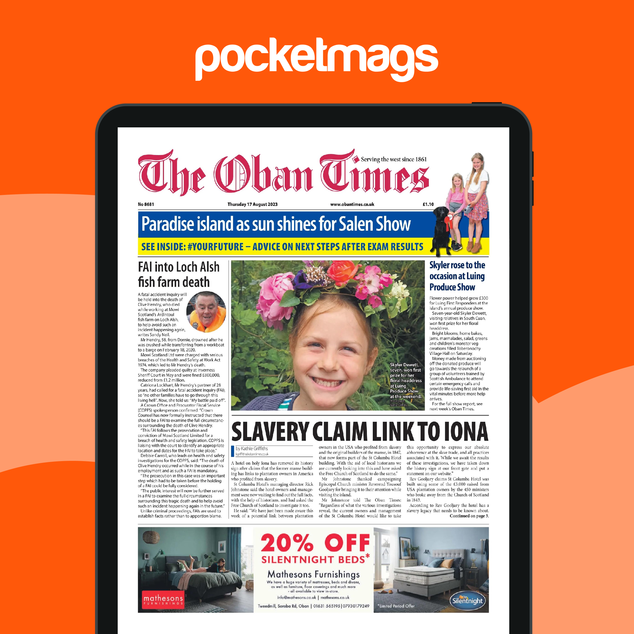 The Oban Times & Lochaber Times Magazine - 17th August, 2023 Back Issue