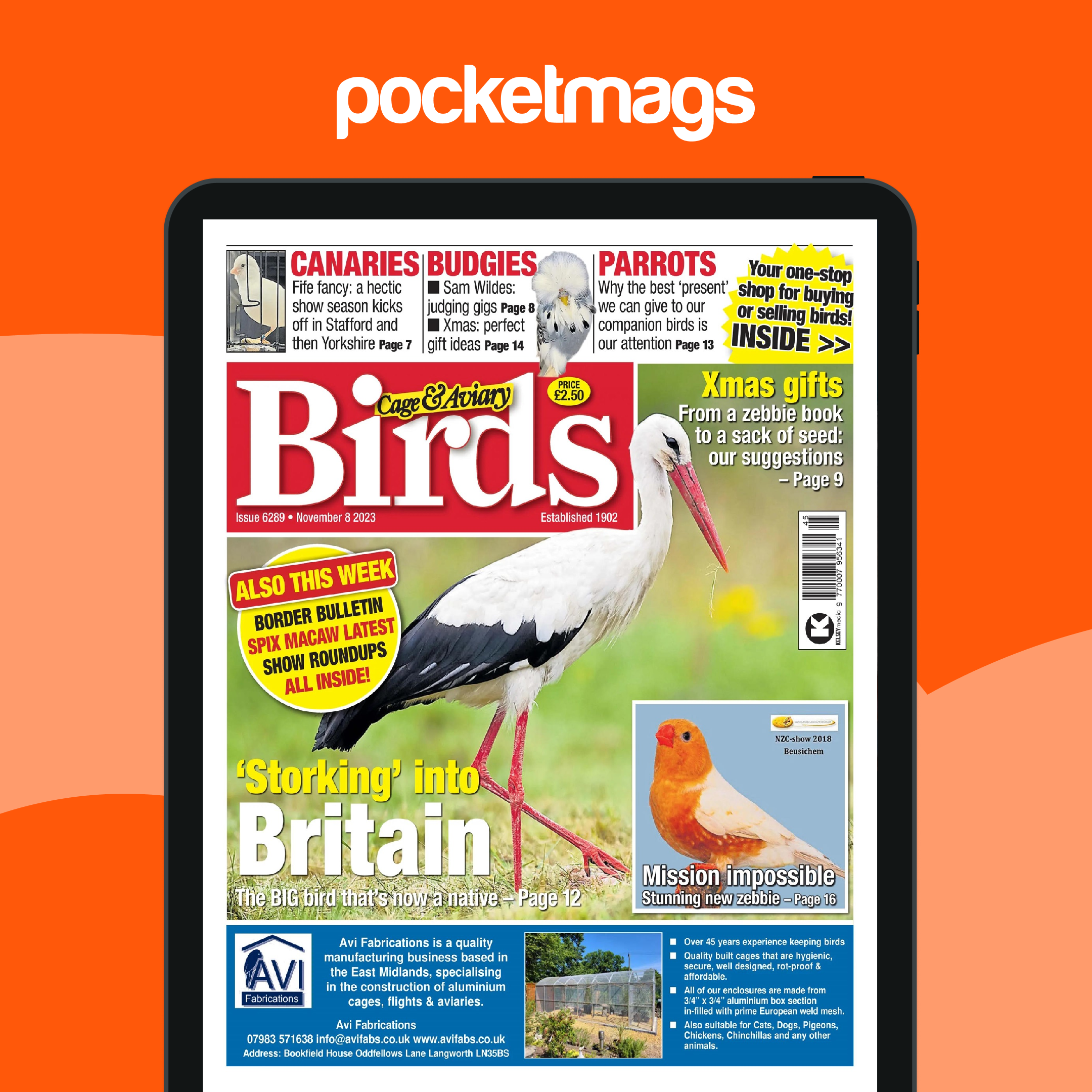 Cage & Aviary Birds Magazine - 8-Nov-23 Back Issue