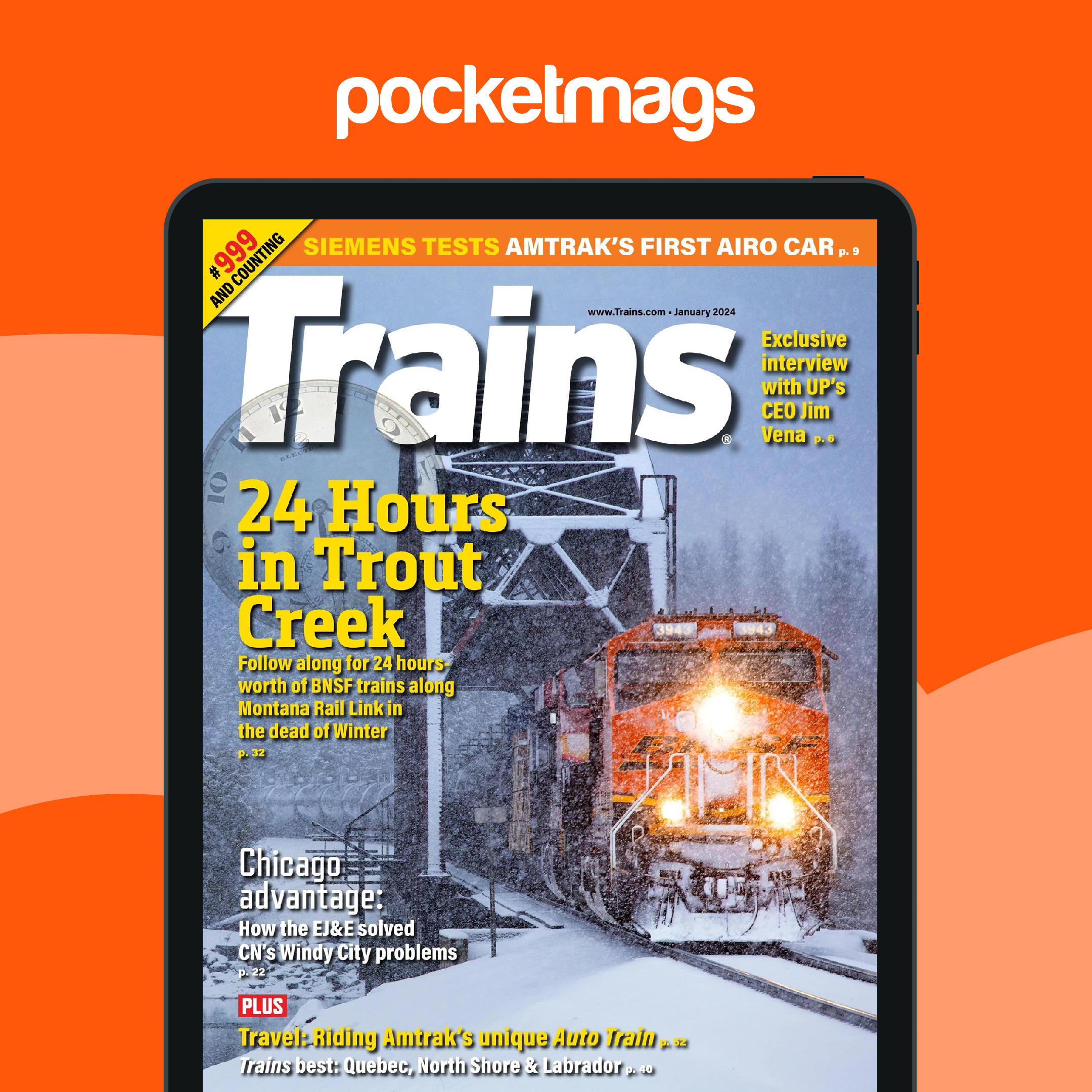 Trains Magazine - January 2024 Back Issue