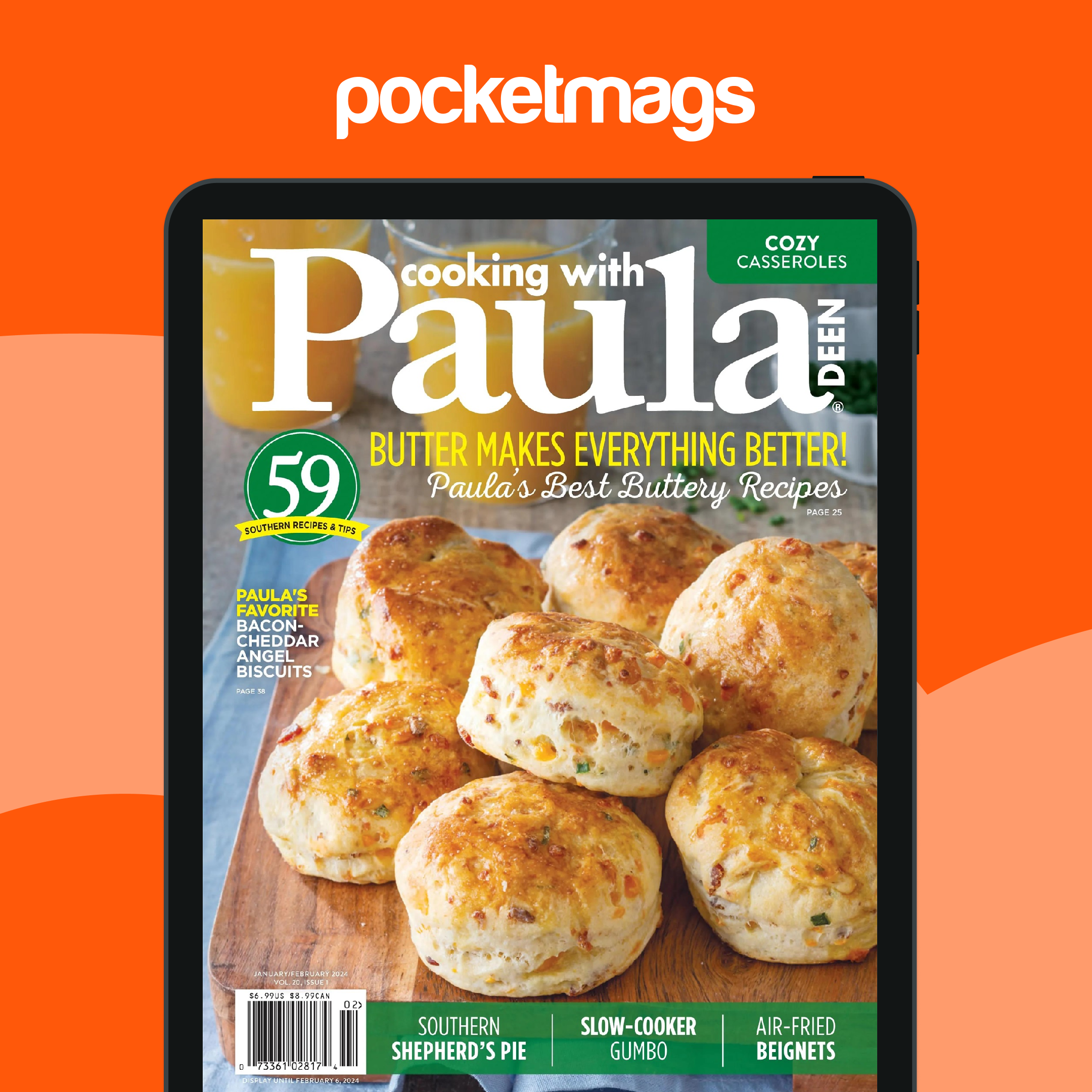 Cooking with Paula Deen Magazine - January/February 2024 Back Issue