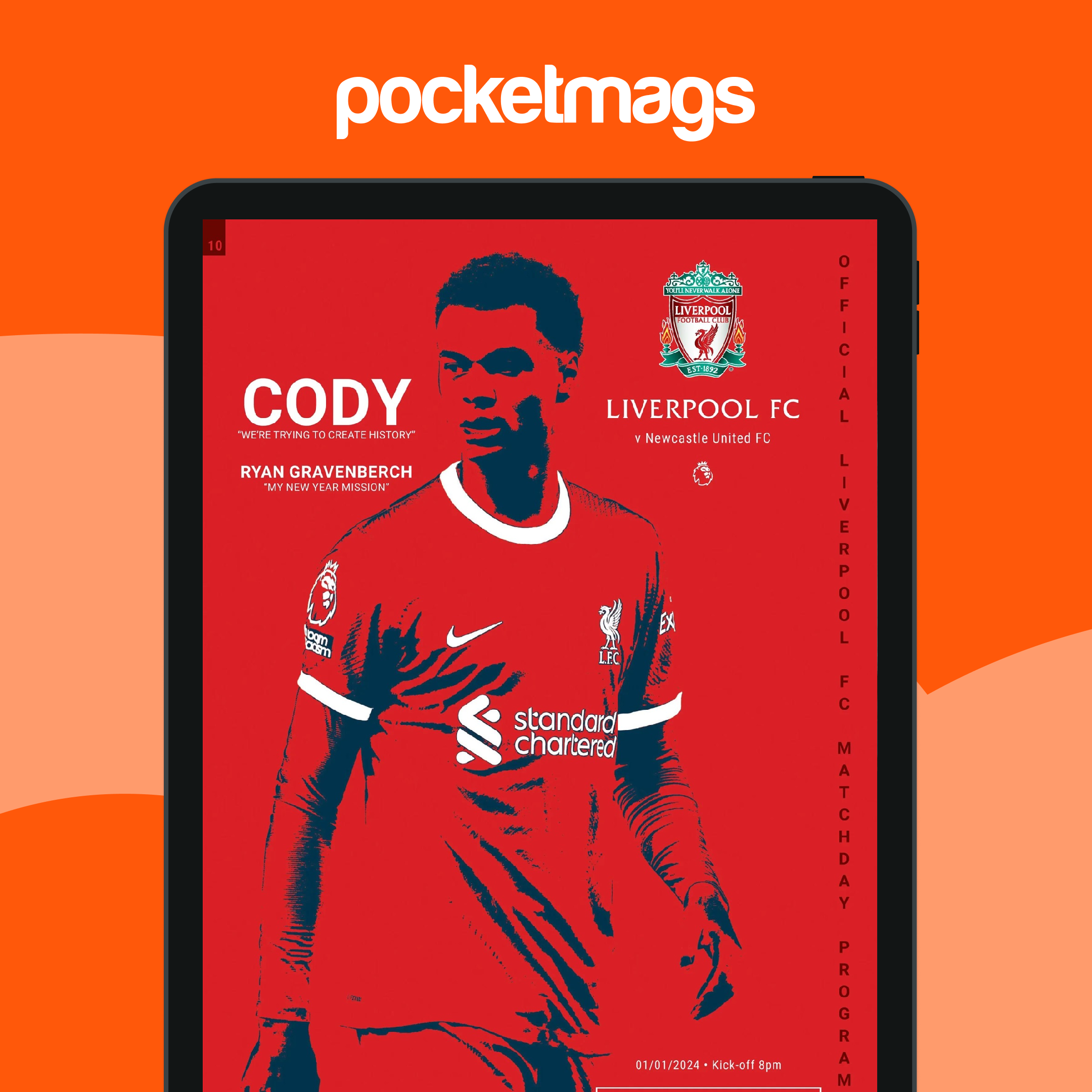 Liverpool FC Programmes - vs Newcastle United 23/24 Back Issue