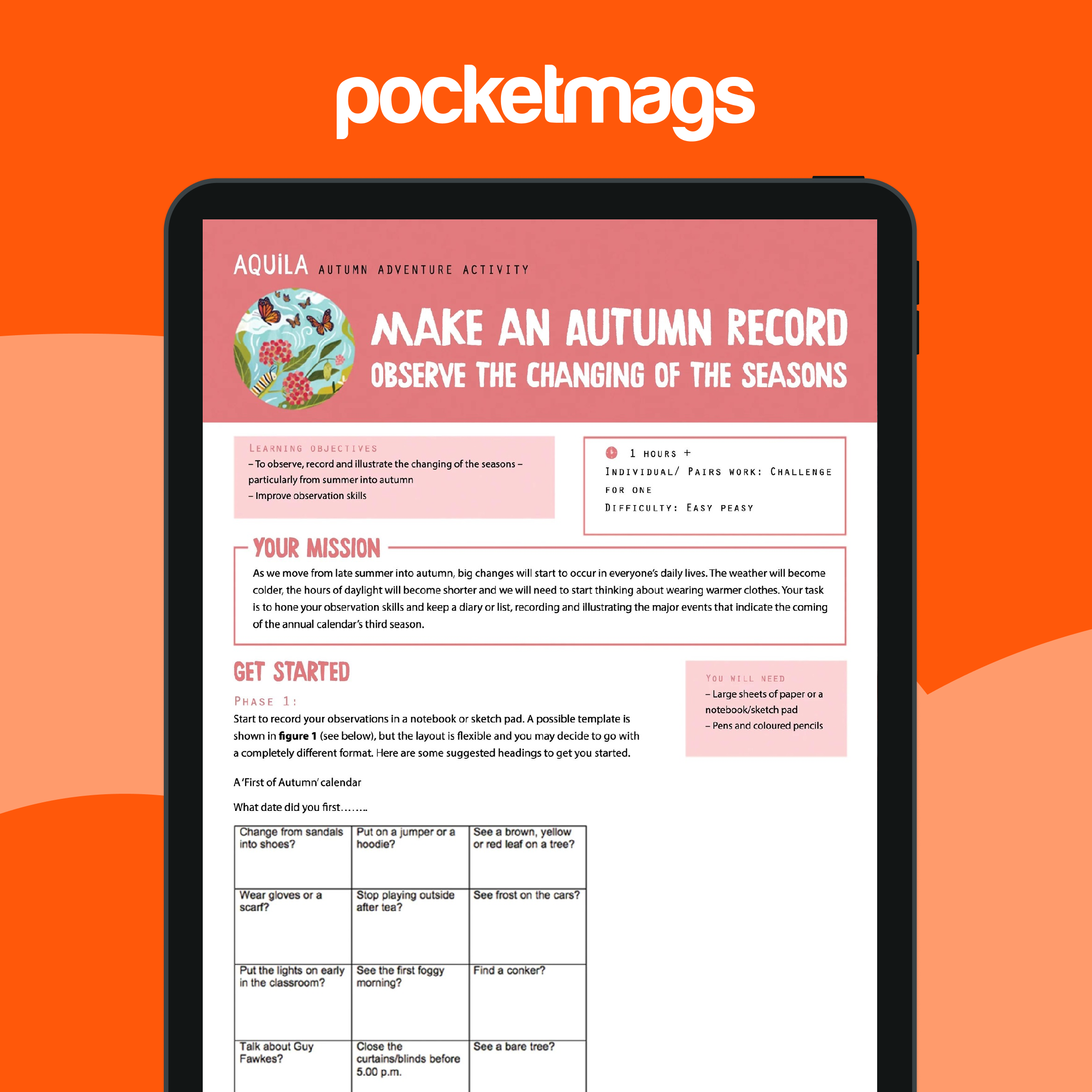 Aquila Magazine - Make an autumn record final Back Issue