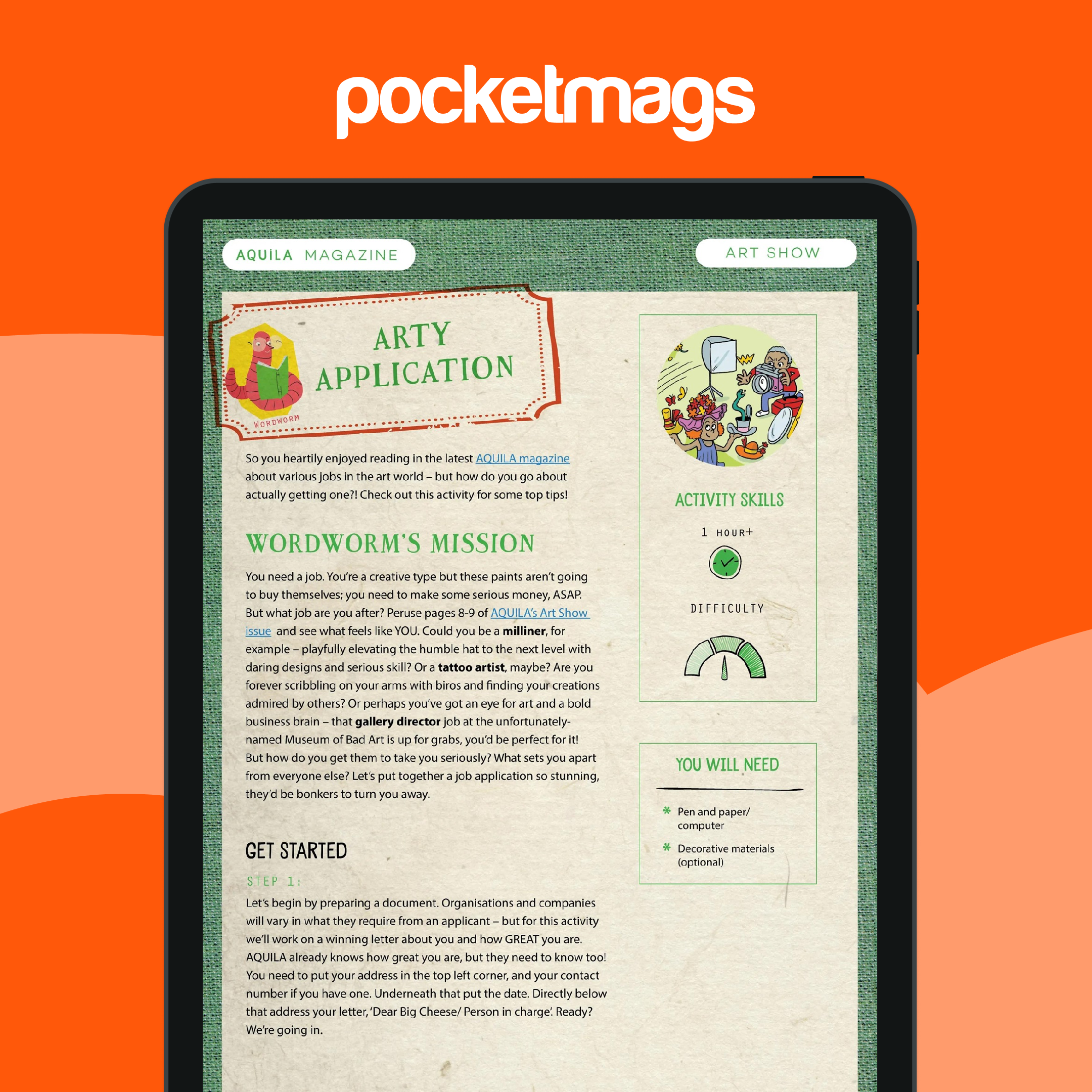 Aquila Magazine - Art job Application Aquila Magazine Back Issue