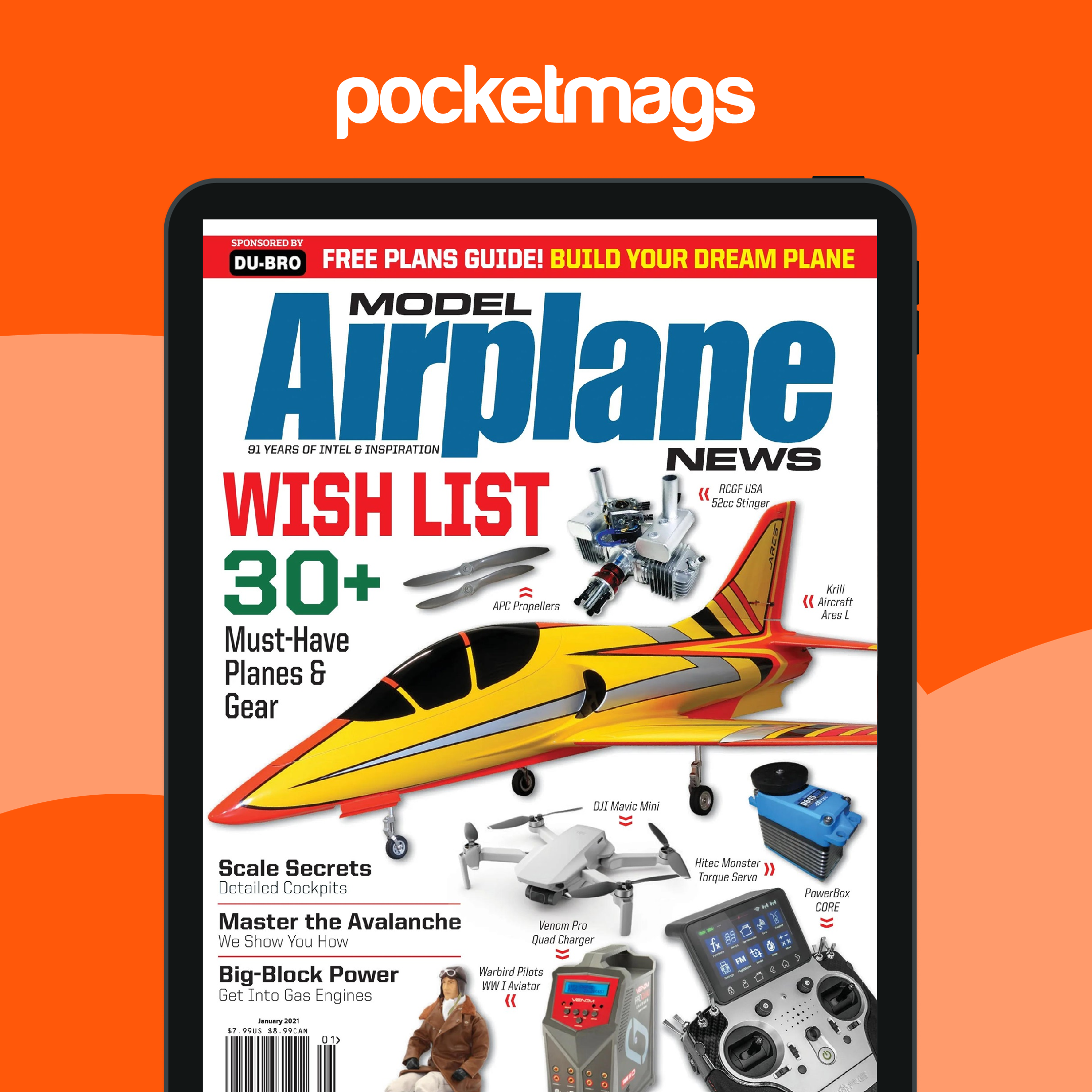Model Airplane News Magazine - January 2021 Back Issue