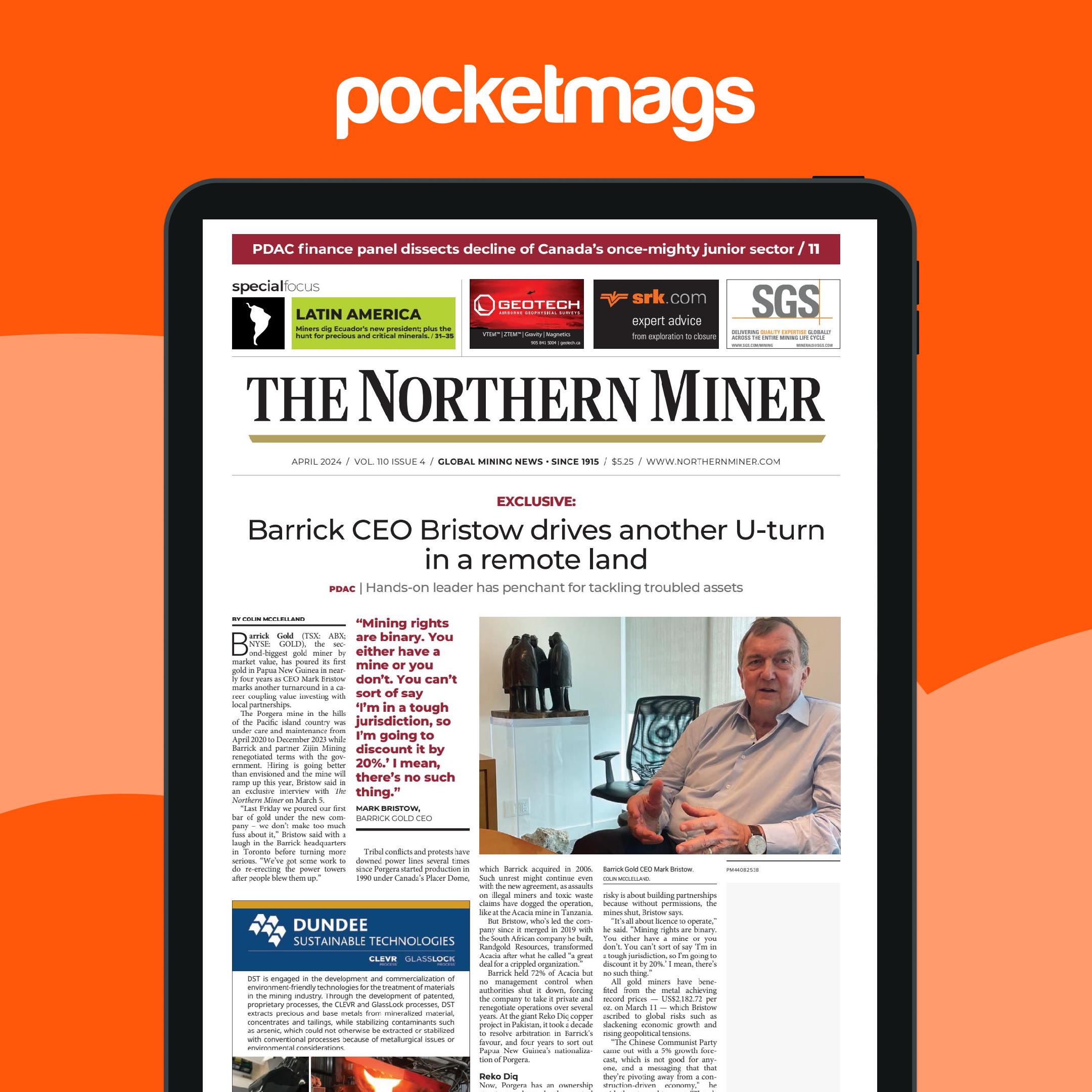 The Northern Miner Magazine - Vol. 110, Number 4 Back Issue