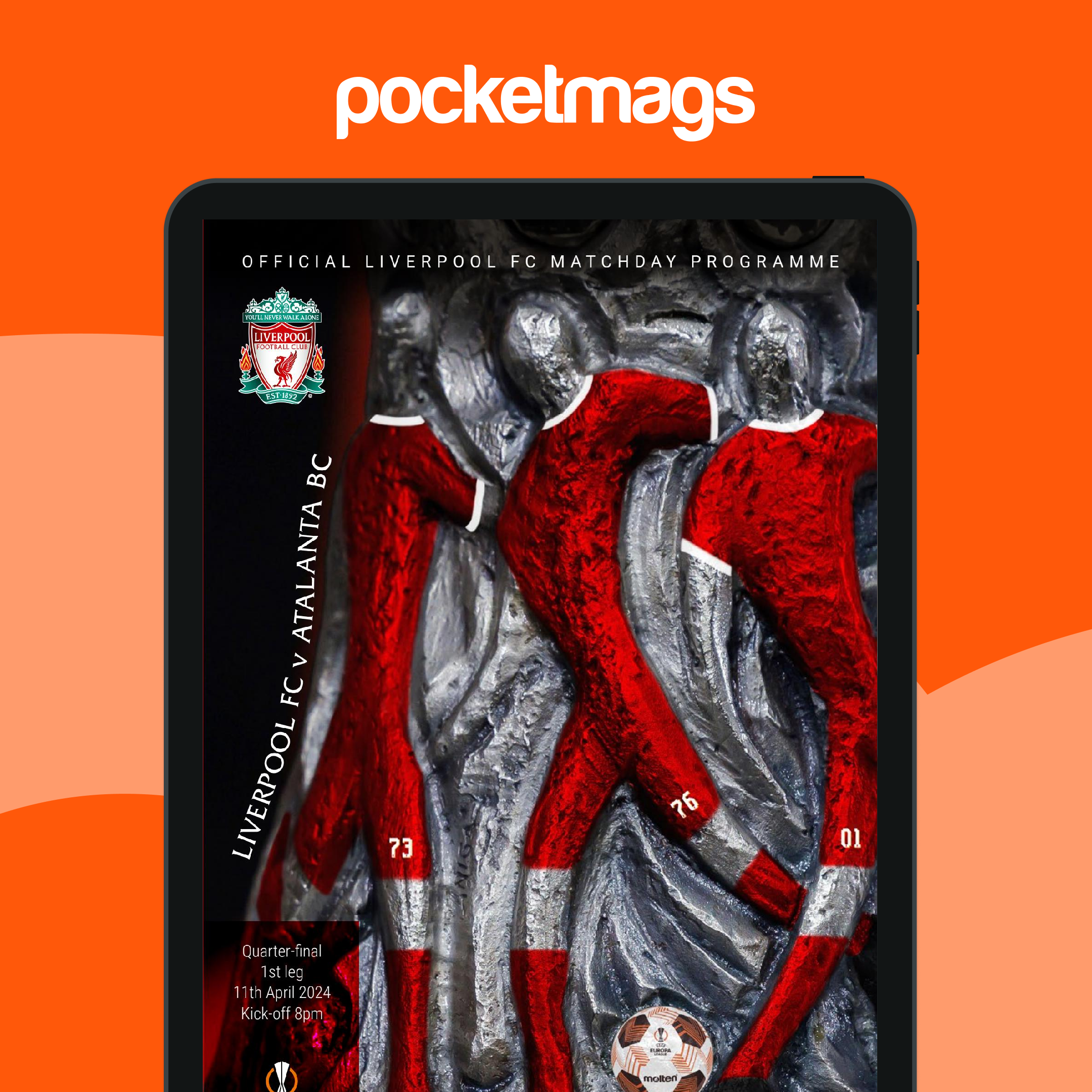 Liverpool FC Programmes - vs Atalanta UEL 23/24 Back Issue