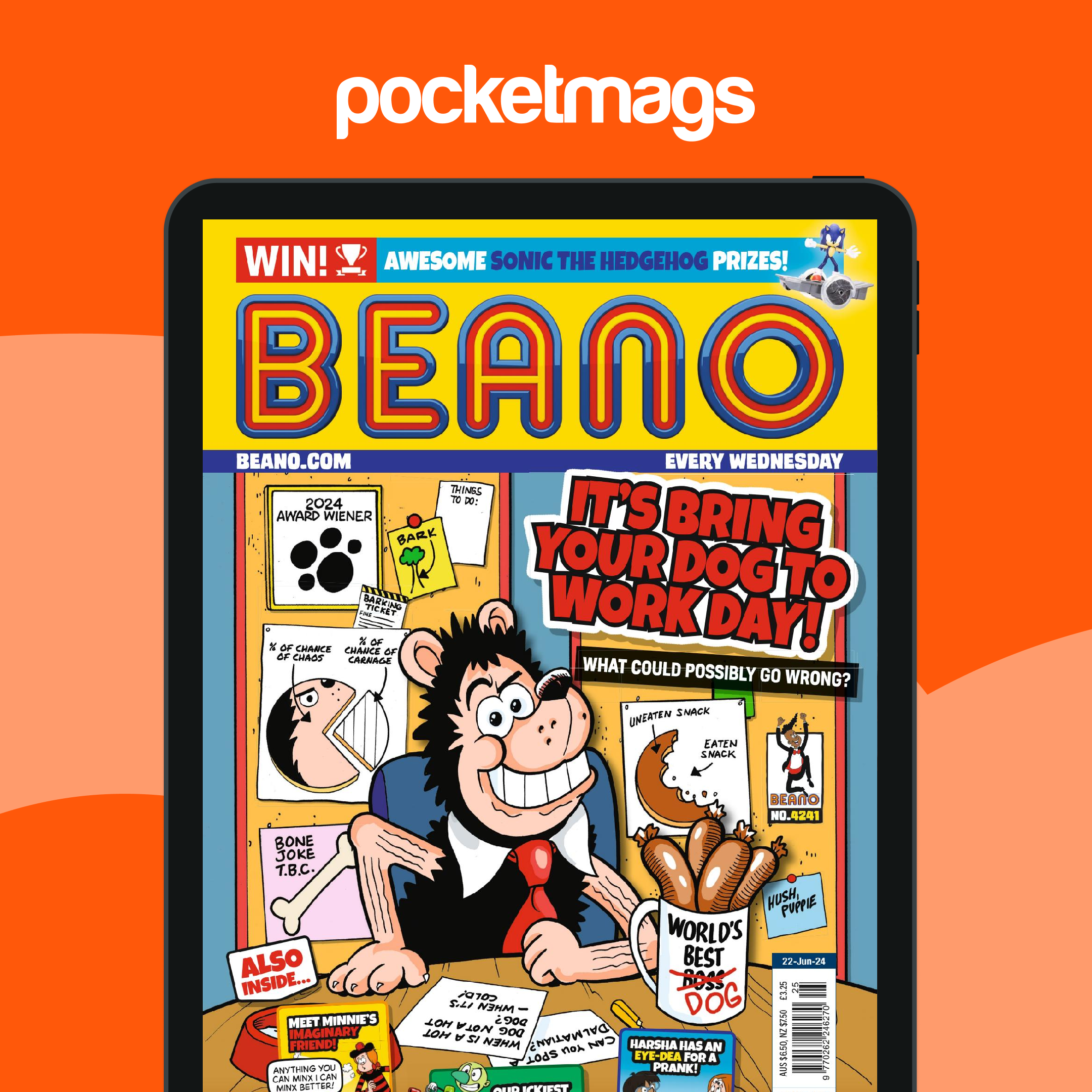 Beano Magazine - 22-Jun Back Issue