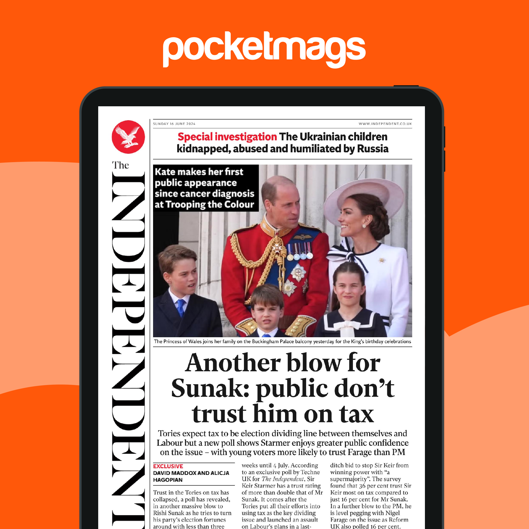 The Independent Daily Edition Newspaper - Sunday, June 16, 2024 Back Issue