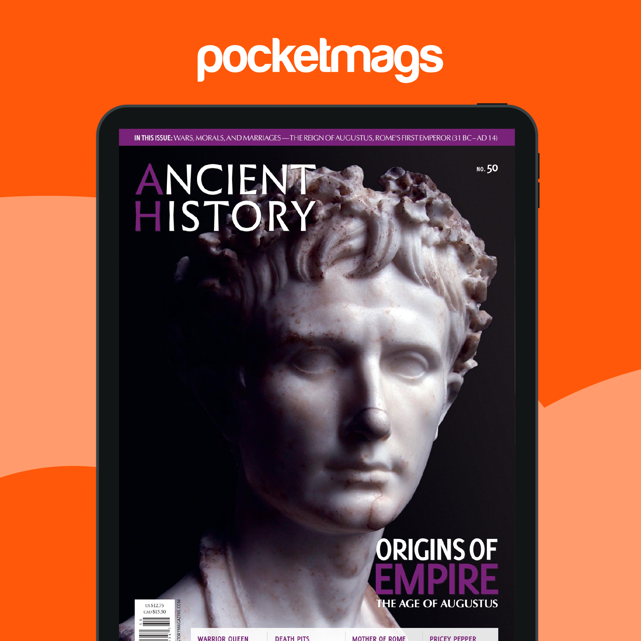 Ancient History Magazine Subscriptions and AH 50 Issue