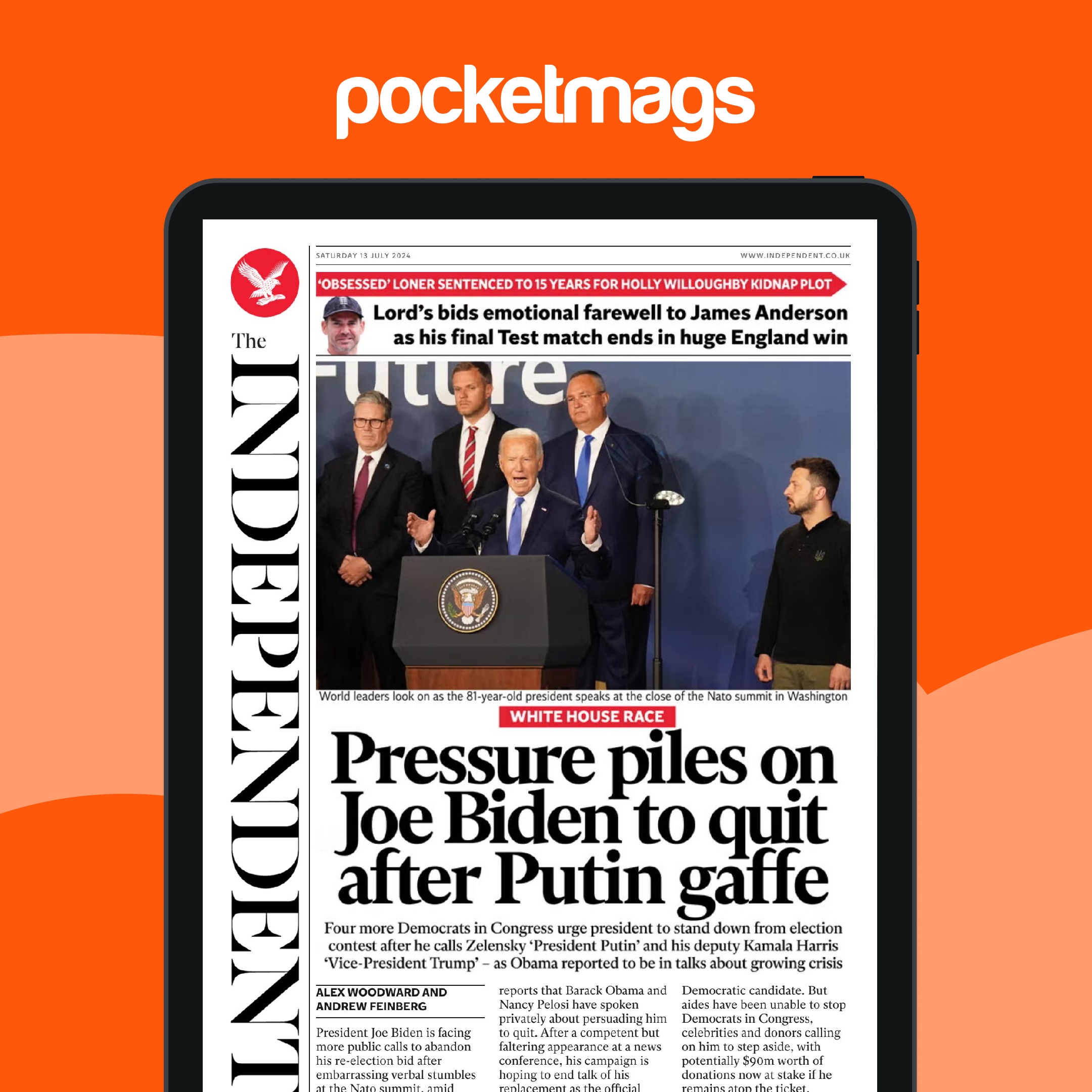 The Independent Daily Edition Newspaper - Saturday, July 13, 2024 ...