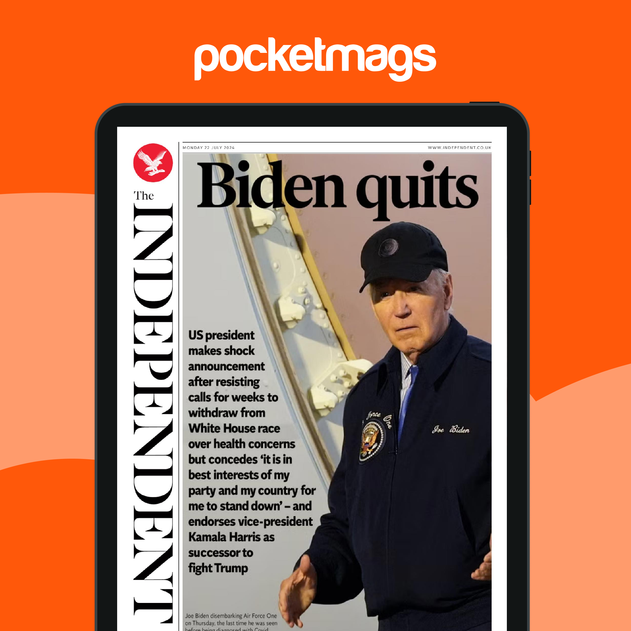 The Independent Daily Edition Newspaper - Monday, July 22, 2024 Back Issue