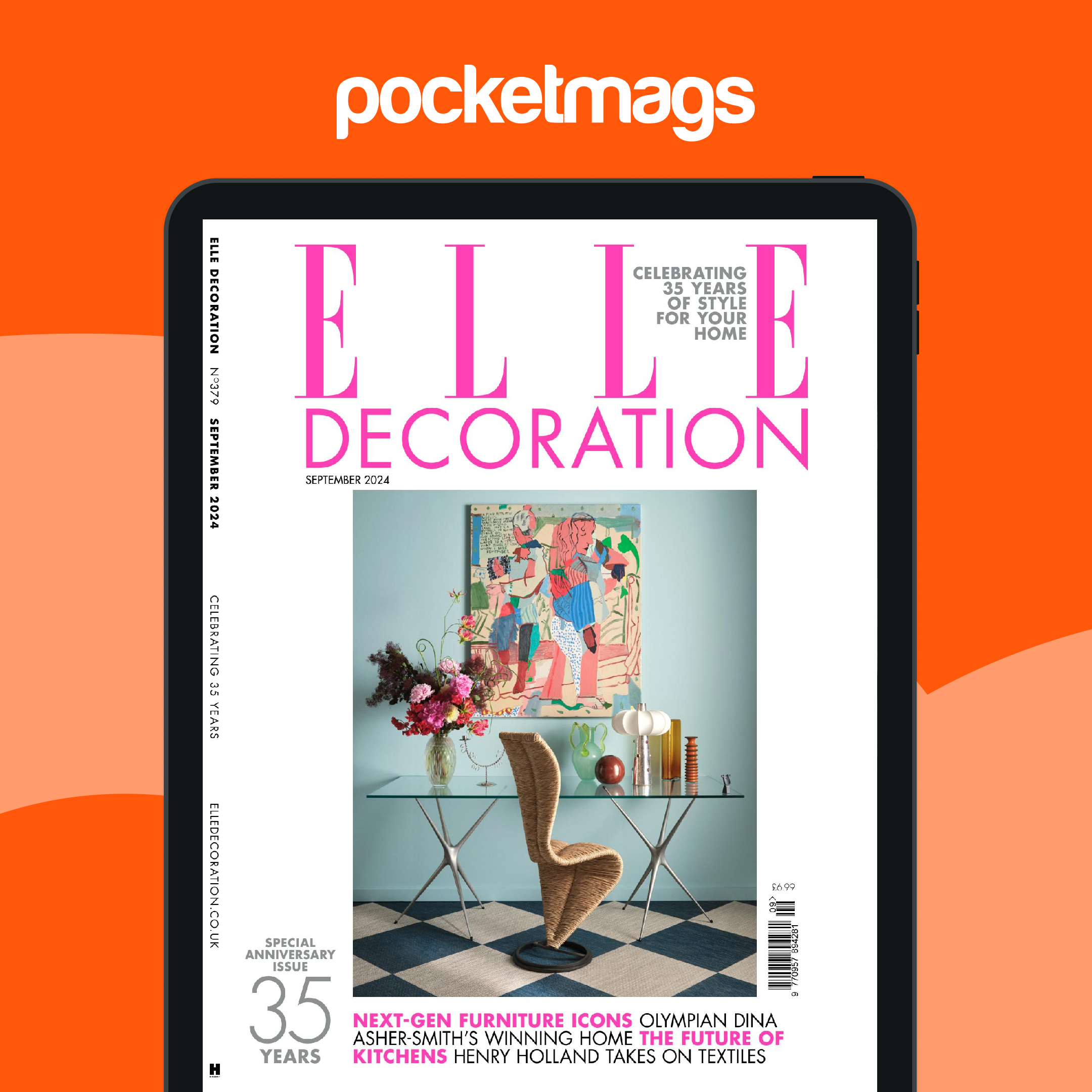 Elle Decoration Magazine Subscriptions and Sep-24 Issue