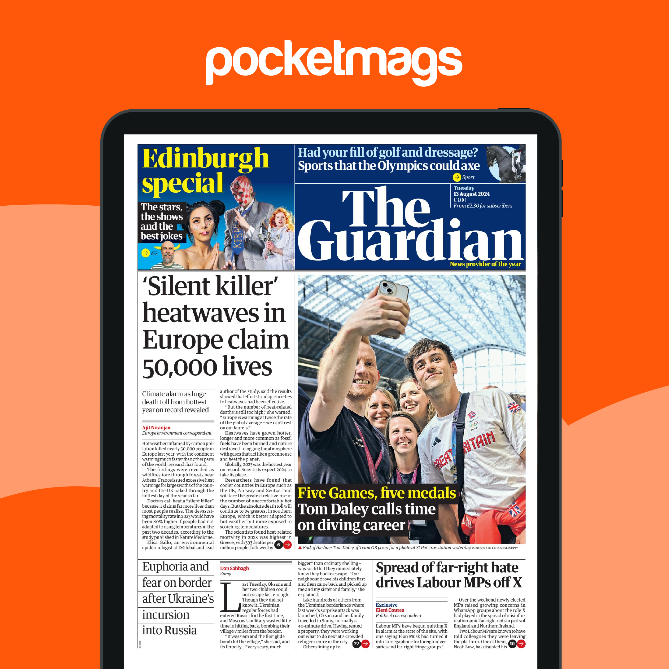 The Guardian Newspaper - Tuesday, August 13, 2024 Edizione posteriore