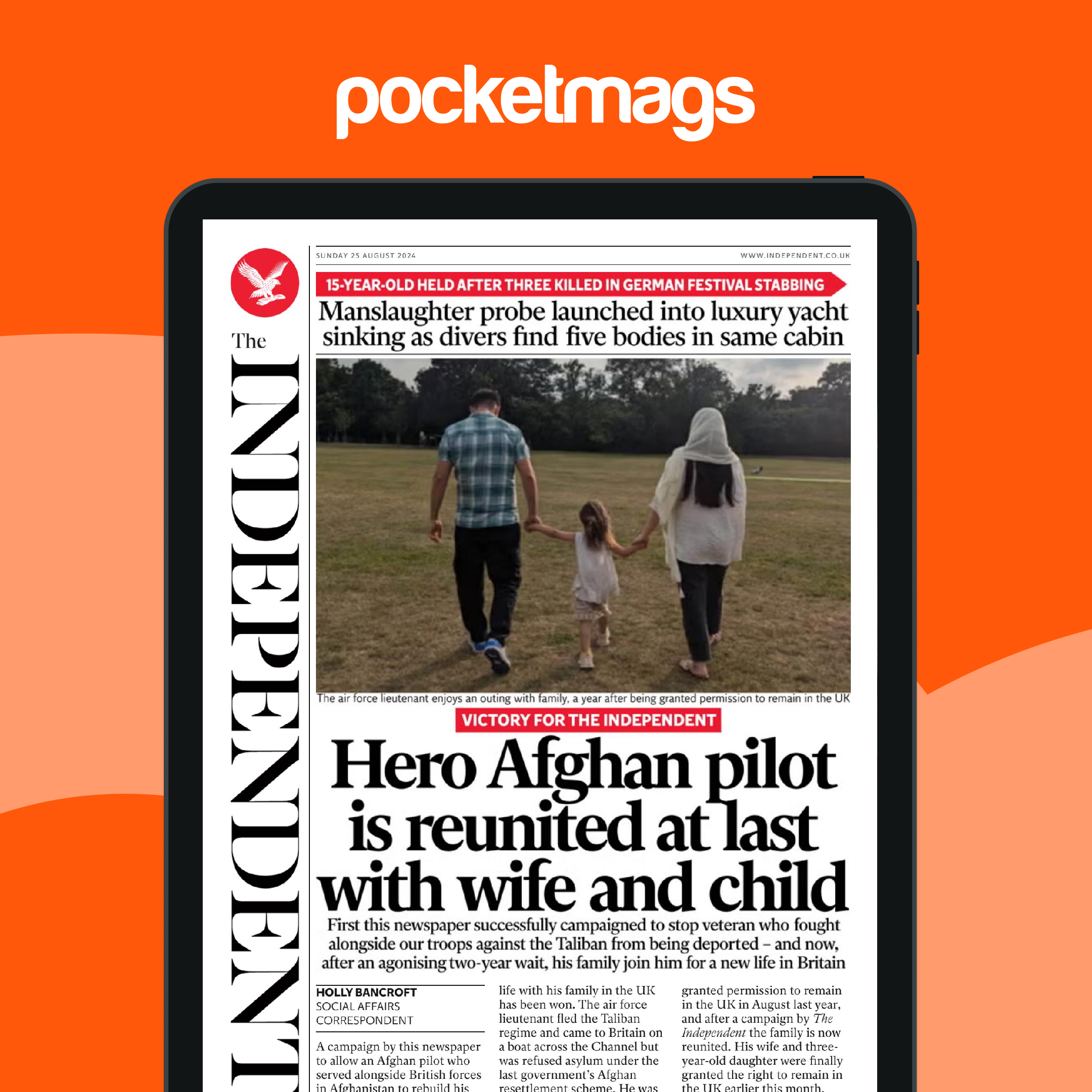 The Independent Daily Edition Newspaper - Sunday, August 25, 2024 Back ...