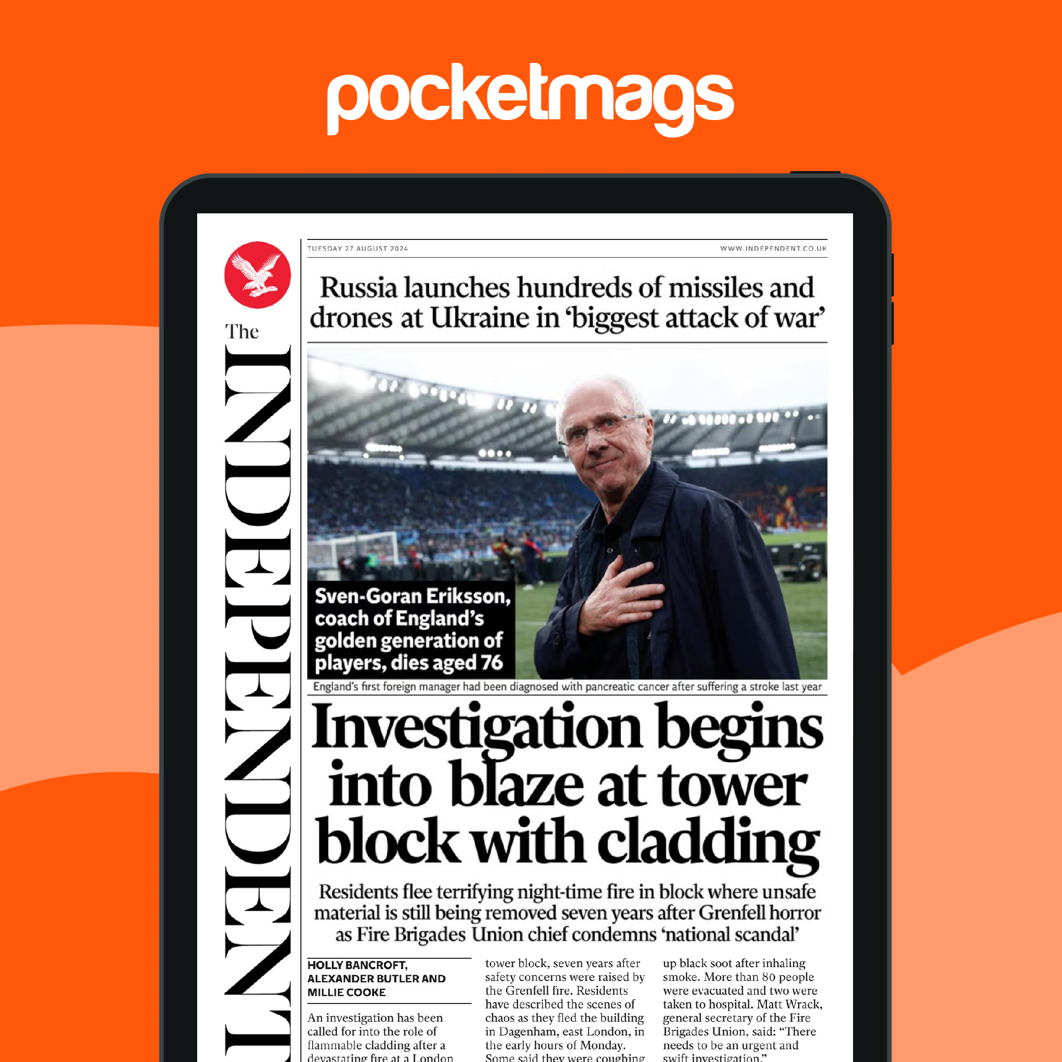 The Independent Daily Edition Newspaper - Tuesday, August 27, 2024 ...