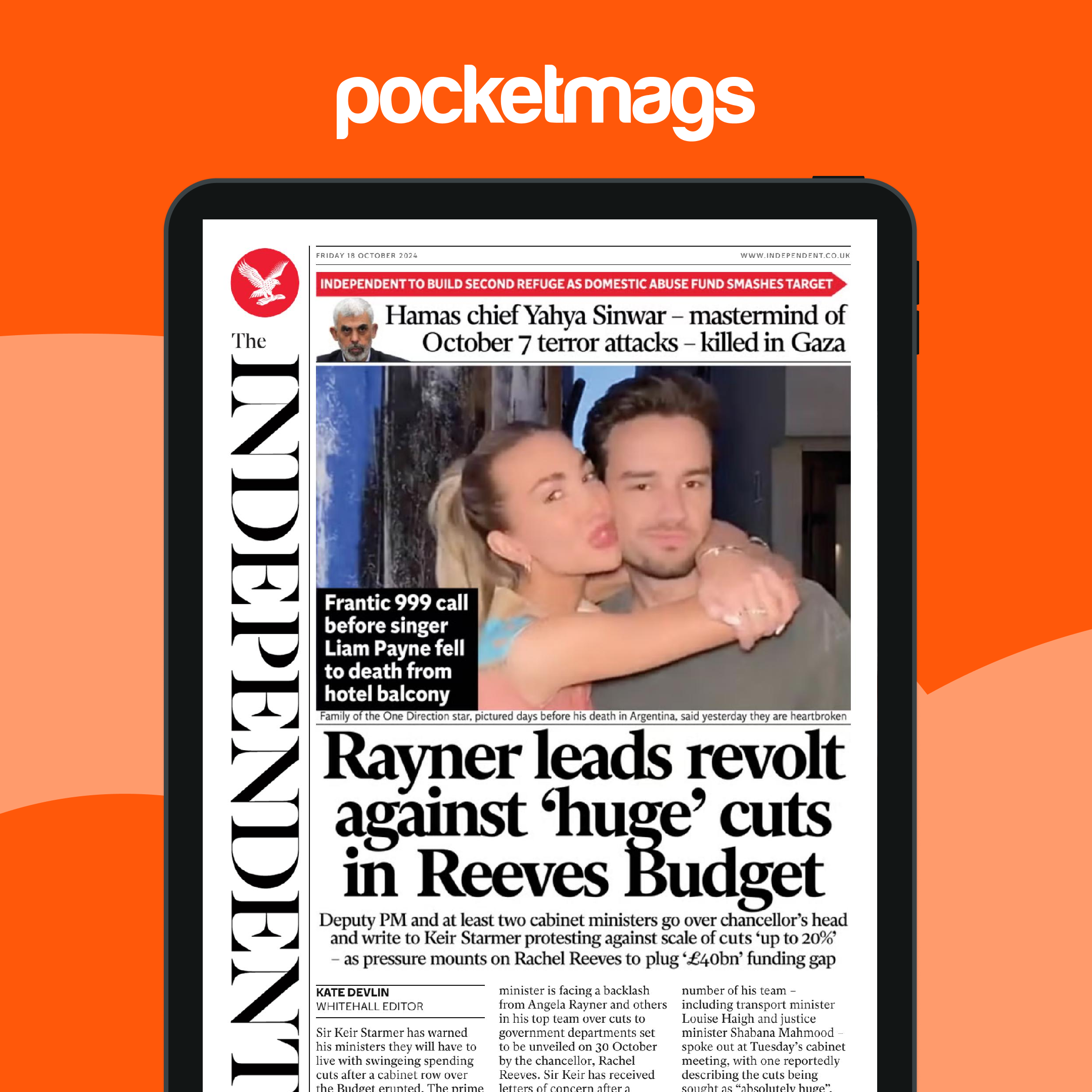 The Independent Daily Edition Newspaper - Friday, 18 October 2024 ...