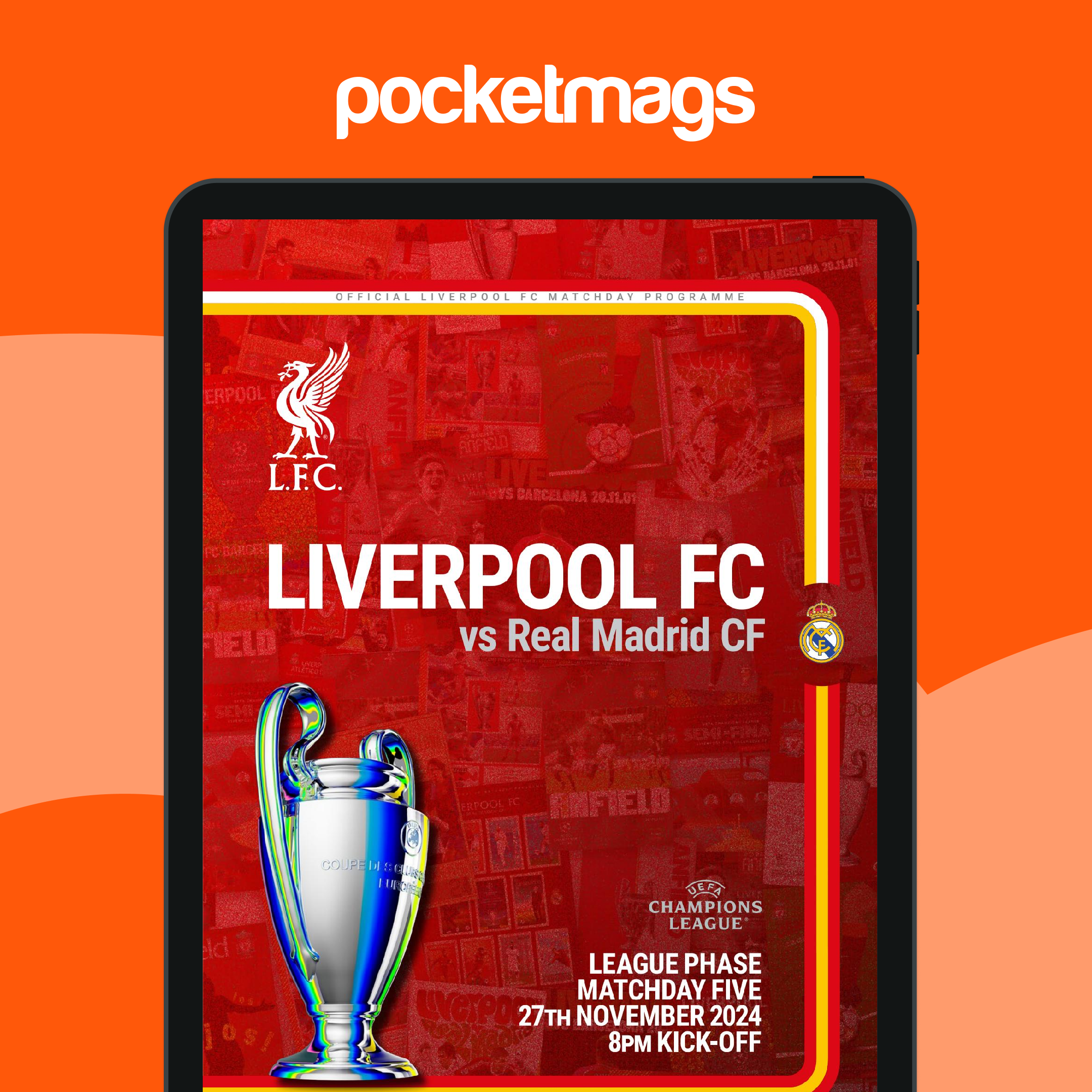 Liverpool FC Programmes - vs Real Madrid UCL 24/25 Edición anterior