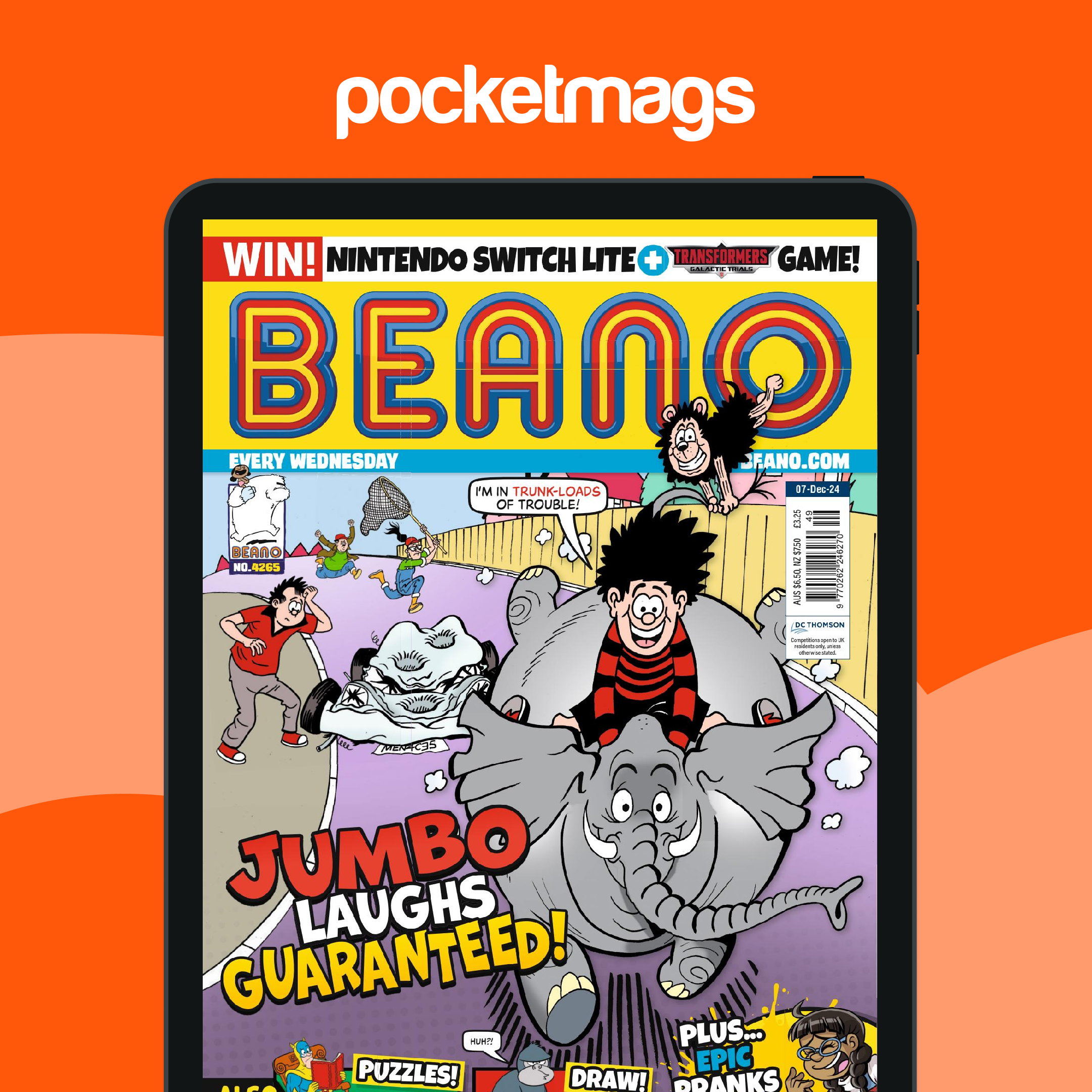 Beano Magazine - 07-Dec Back Issue