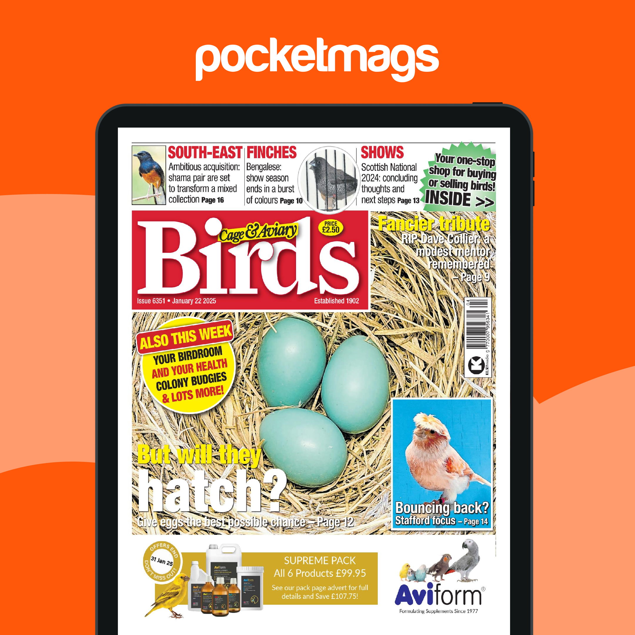 Cage & Aviary Birds Magazine - 22-Jan-25 Back Issue