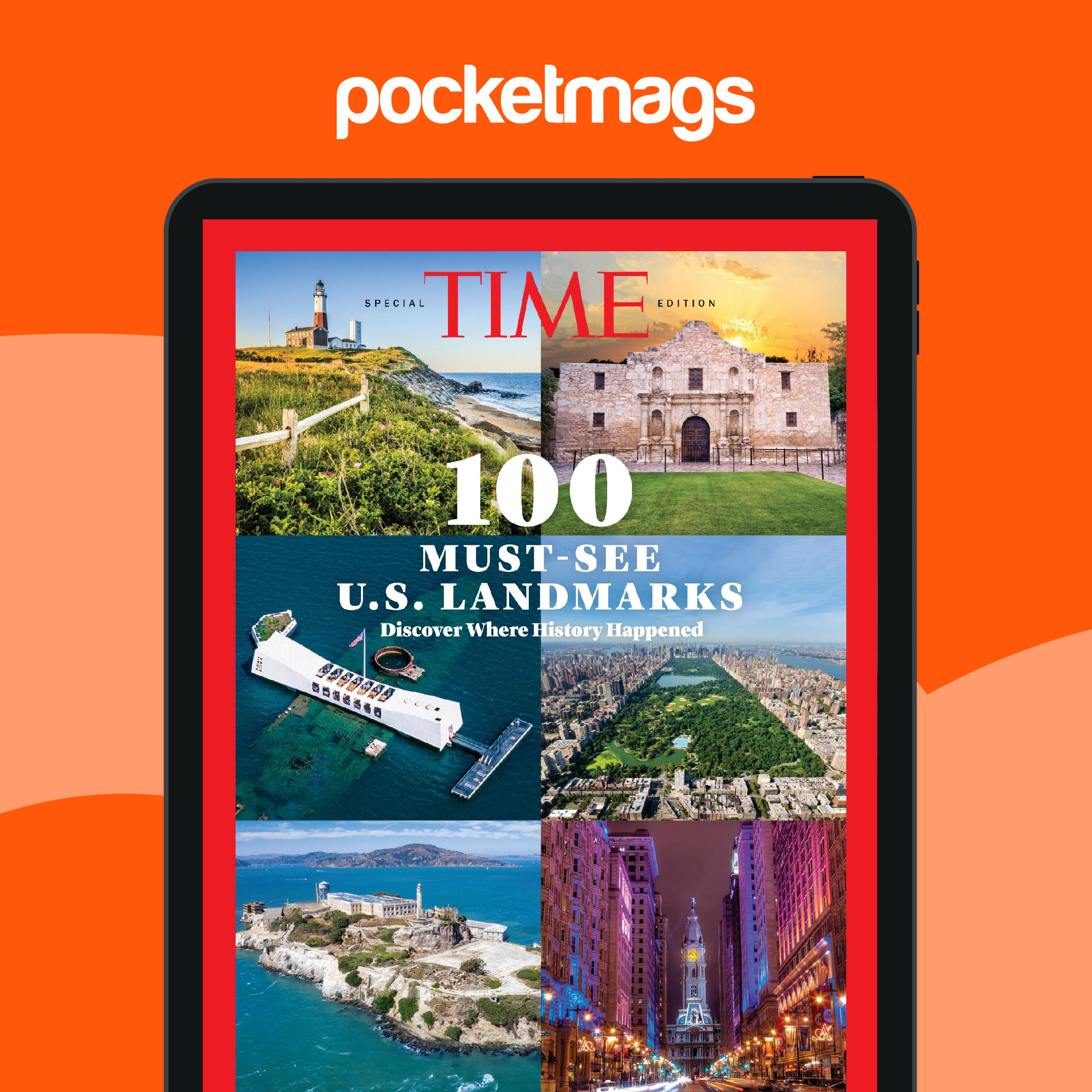 TIME Magazine Europe - TIME 100 Must-See US Landmarks Back Issue