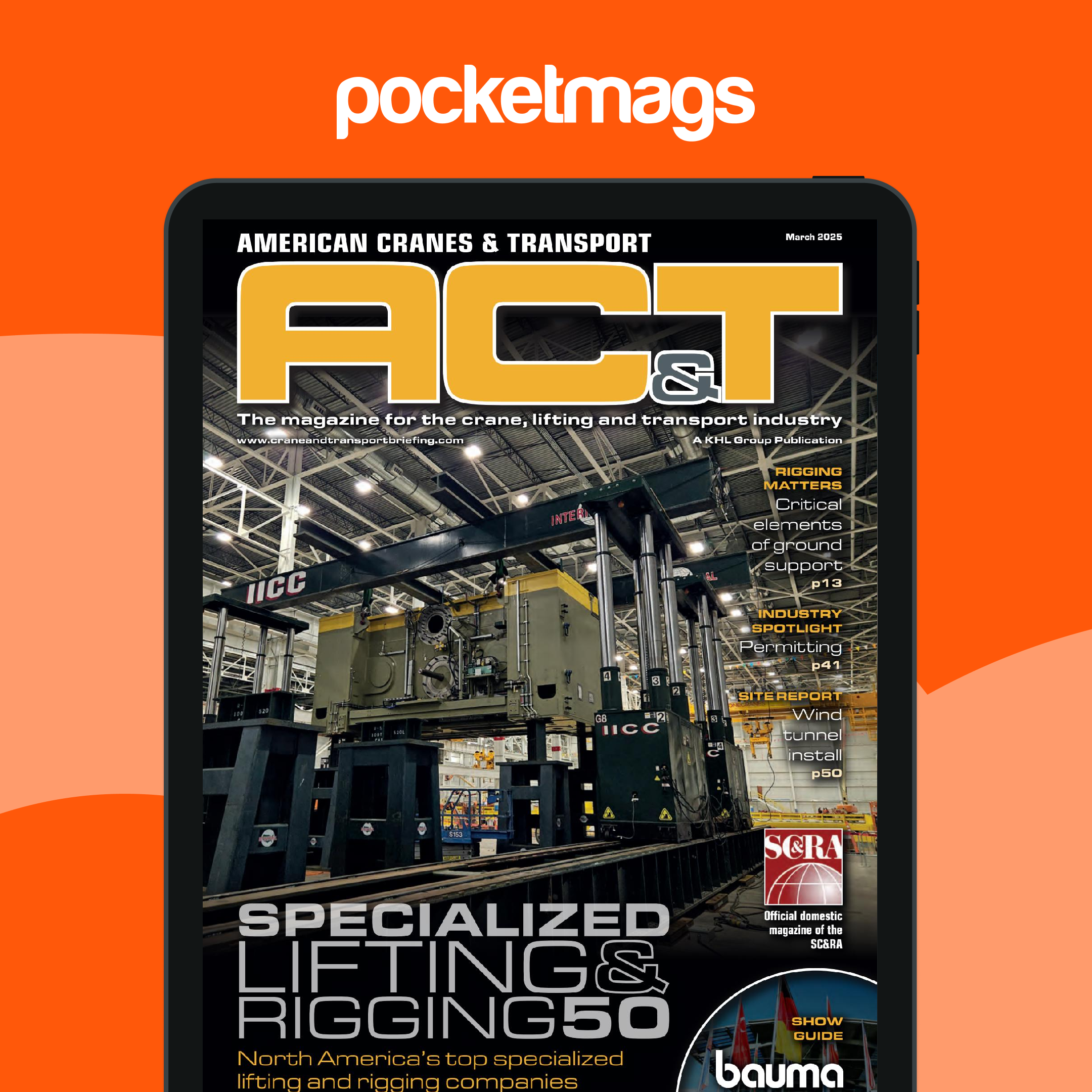 American Cranes & Transport Magazine Assinaturas e March 2025 edição