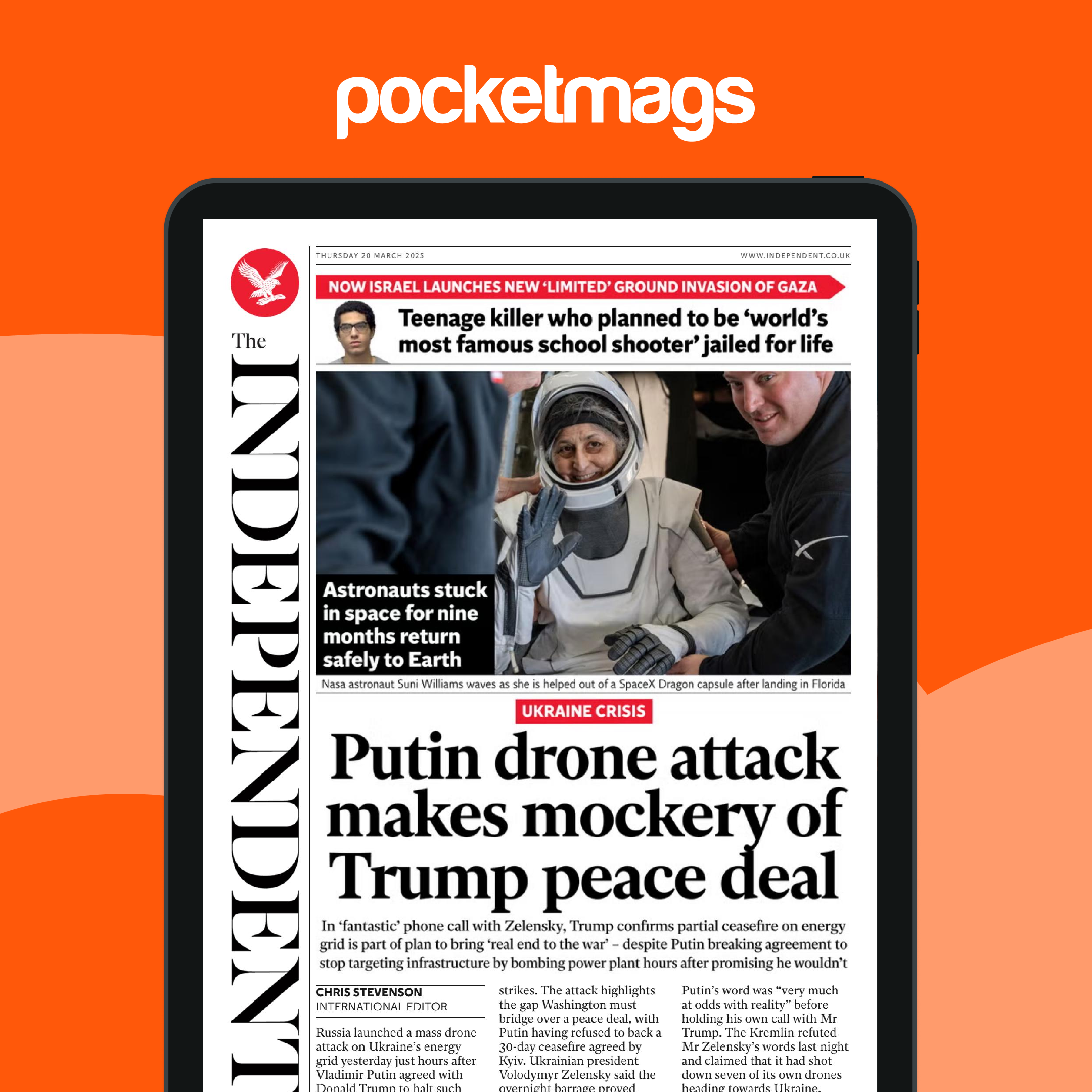 The Independent Daily Edition Newspaper - Thursday, 20 March 2025 ...