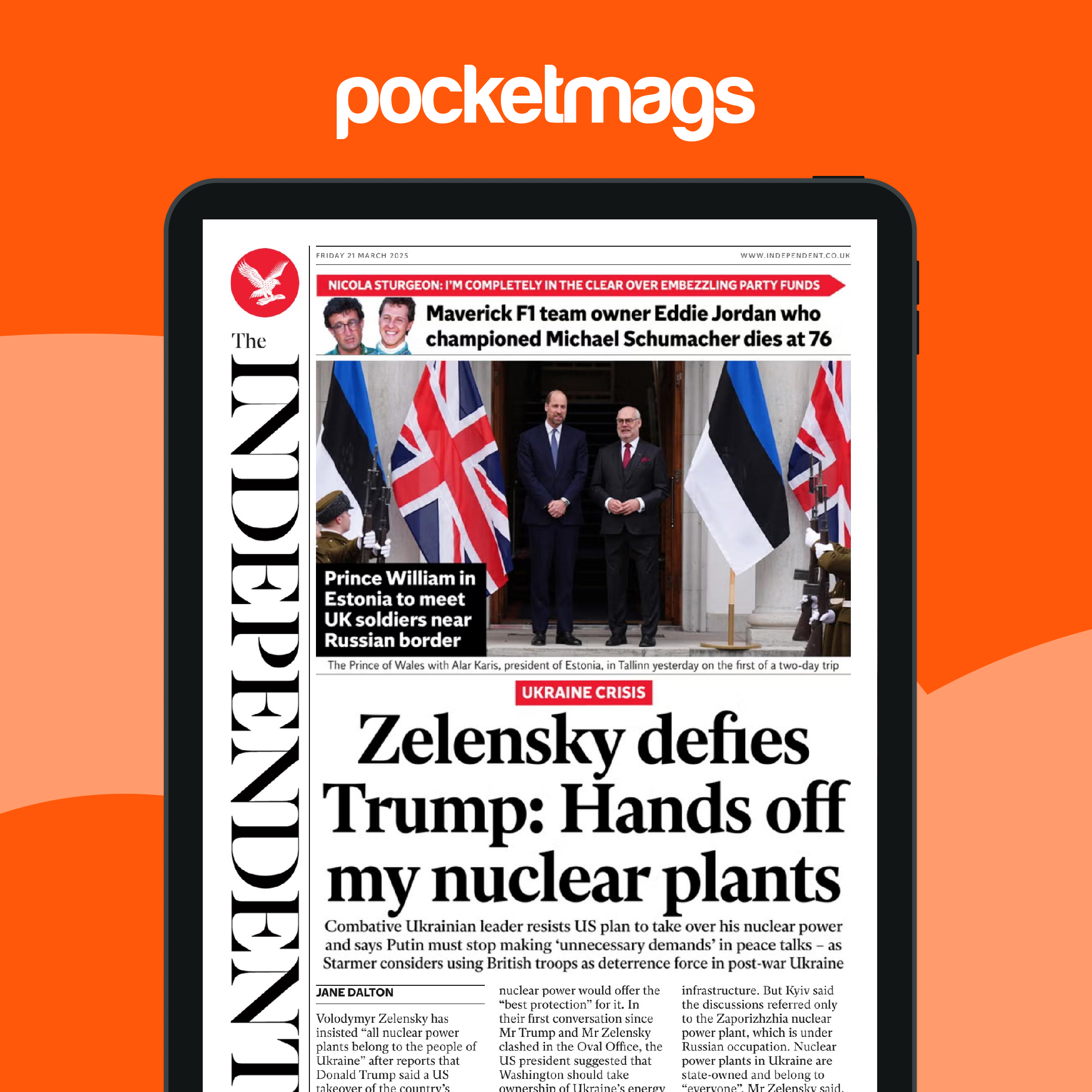 The Independent Daily Edition Newspaper - Friday, 21 March 2025 Back Issue