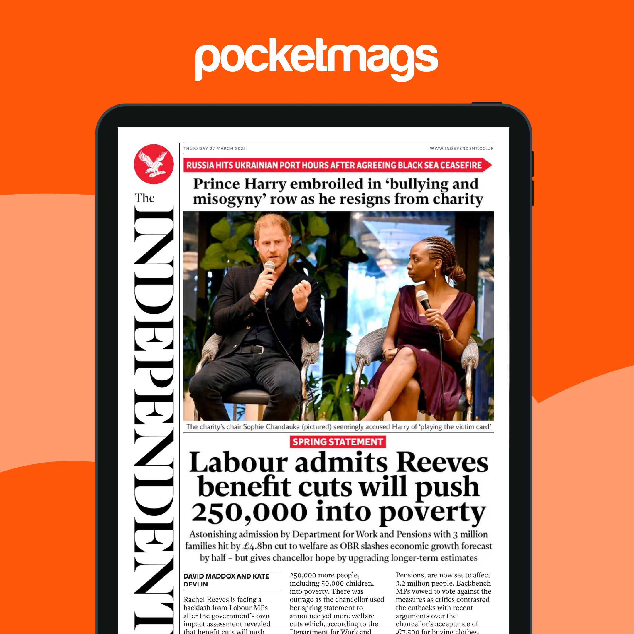 The Independent Daily Edition Newspaper - Thursday, 27 March 2025 ...