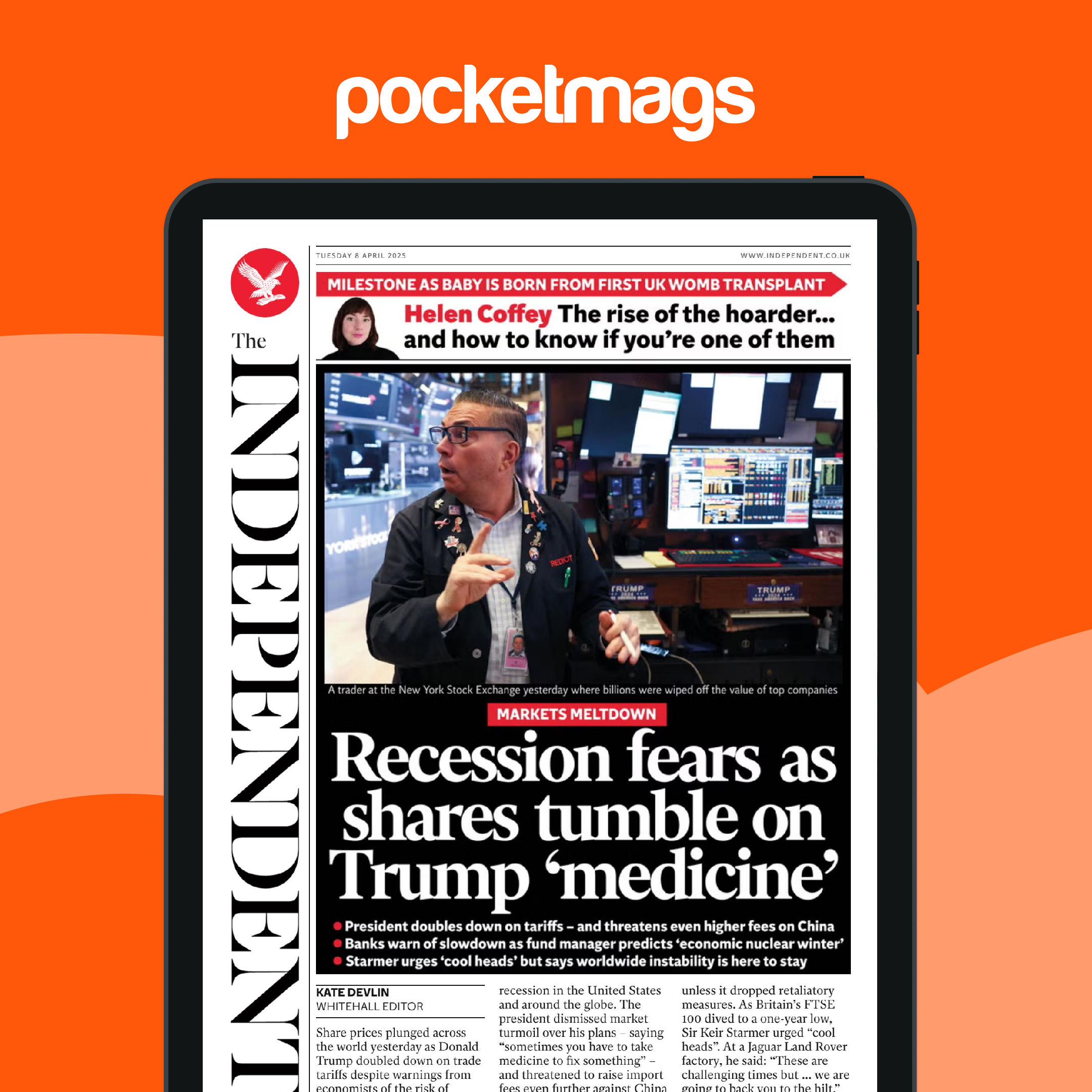 The Independent Daily Edition Newspaper Subscriptions and Tuesday, 08 ...