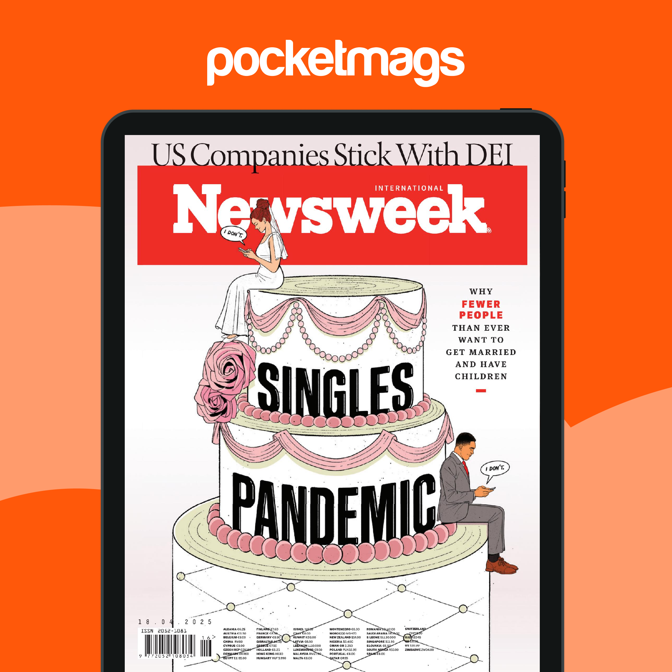 Newsweek International Magazine Subscriptions and 18-Apr-2025 Issue